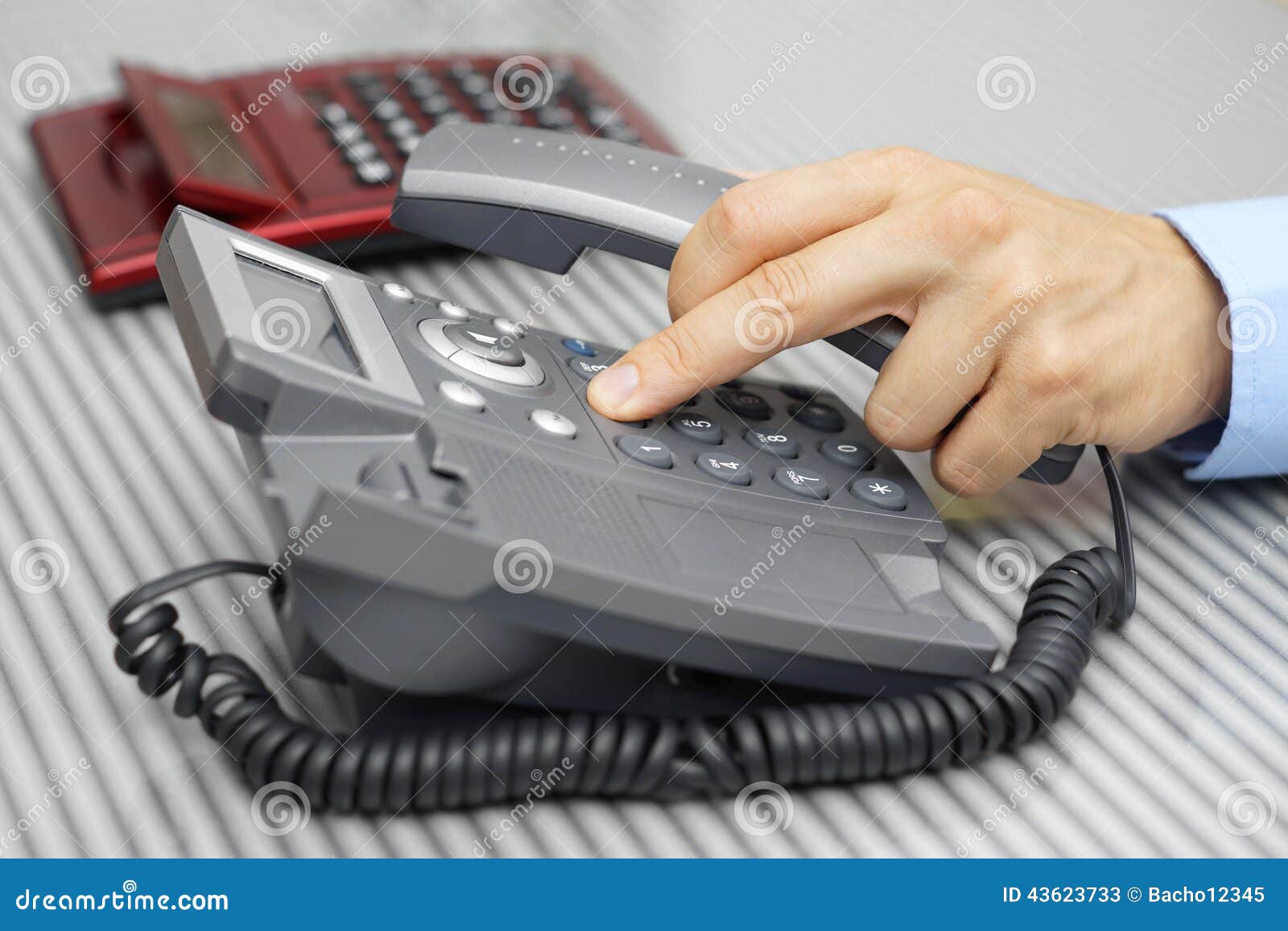 Businessman is Calling Support or Consultant for Advice Stock Image ...