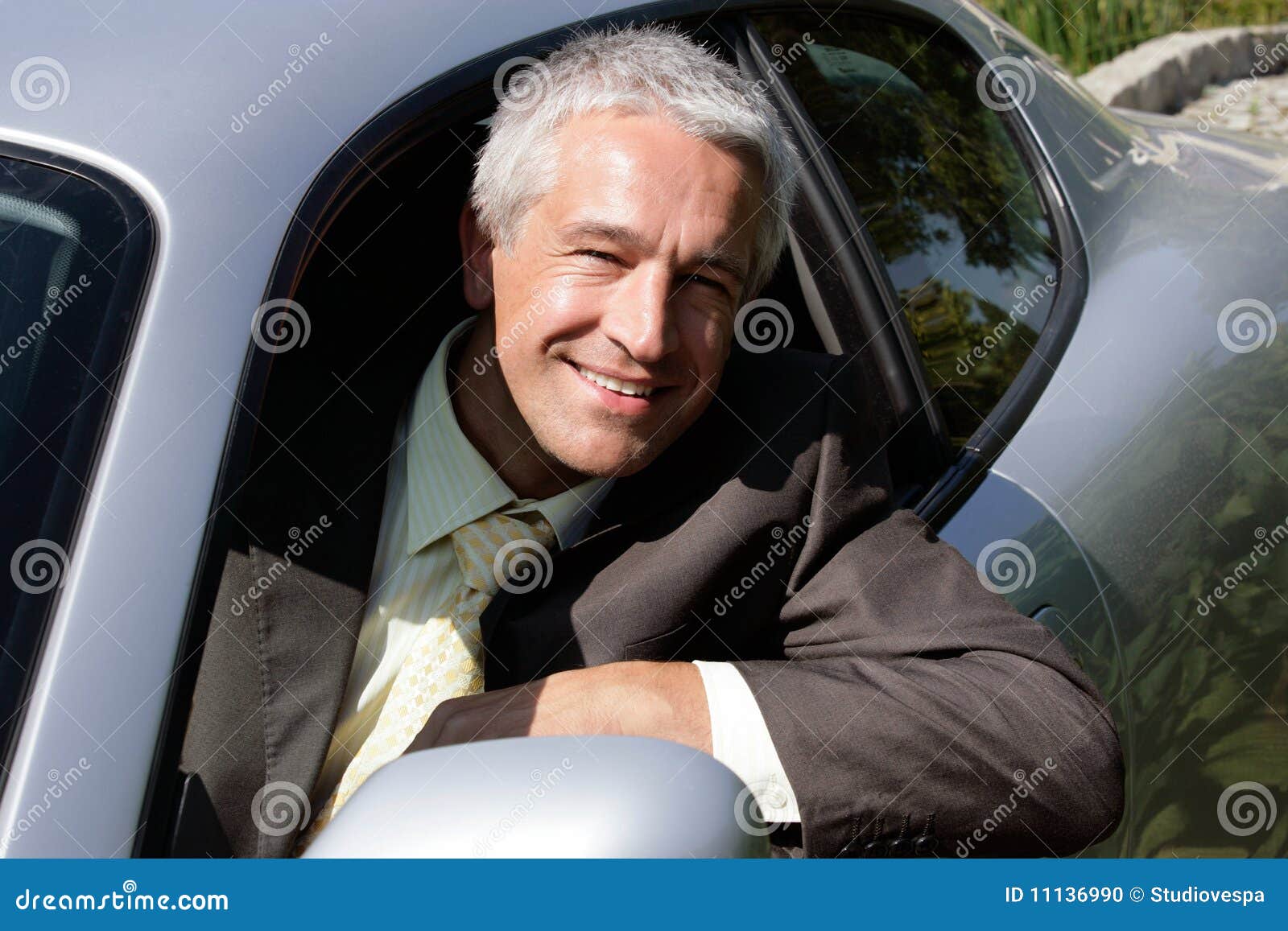 Businessman in car stock photo. Image of businessperson - 11136990