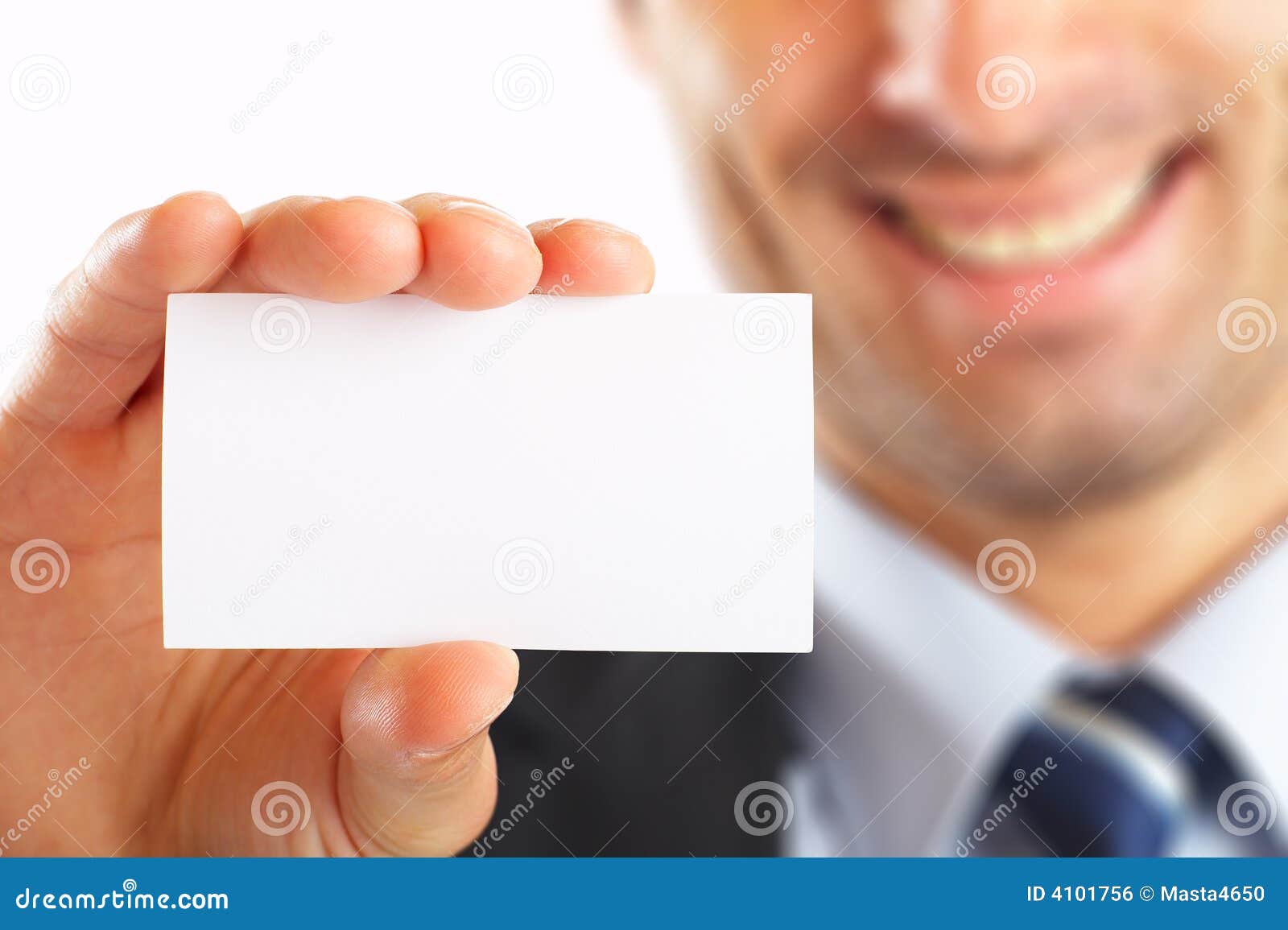 Businessman Card stock photo. Image of color, holding - 4101756