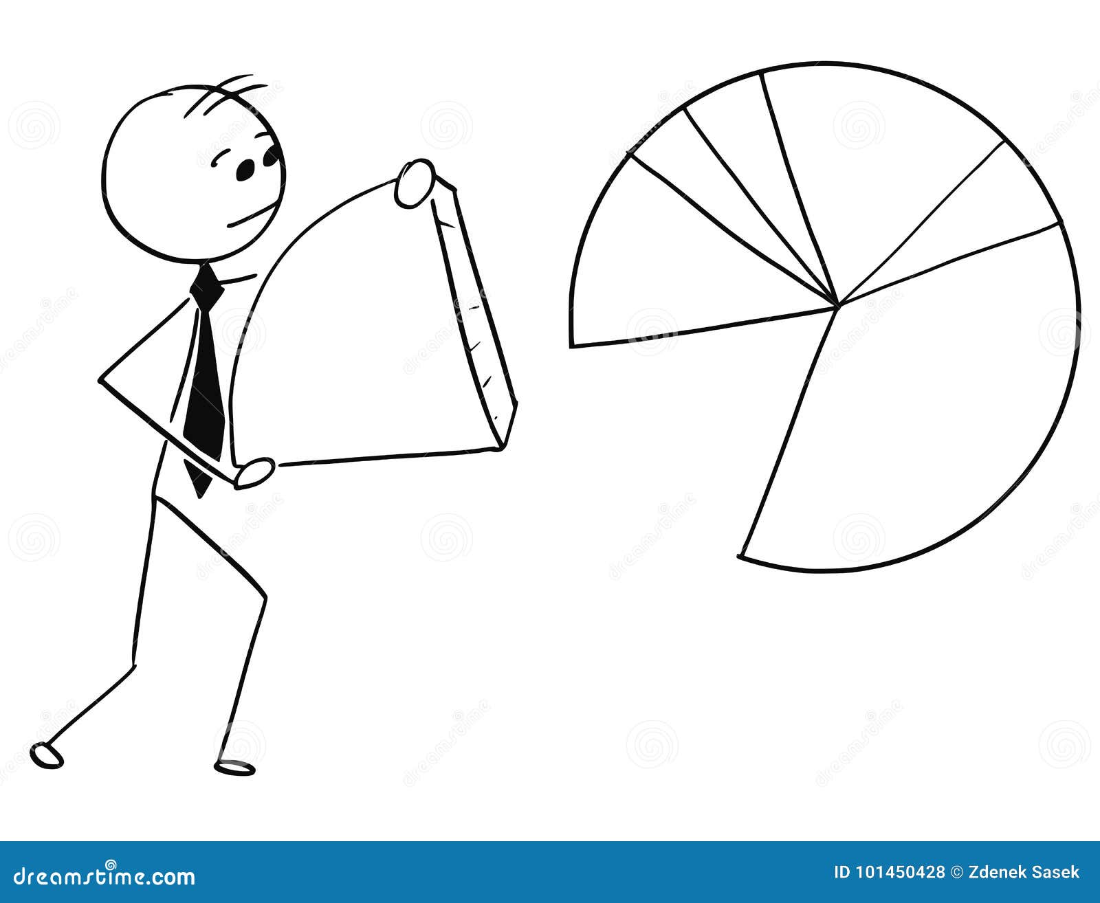 Businessman Carry Piece of Pie Chart Graph Stock Vector - Illustration ... Businessman Carry Piece of Pie Chart Graph Stock Vector - Illustration ...