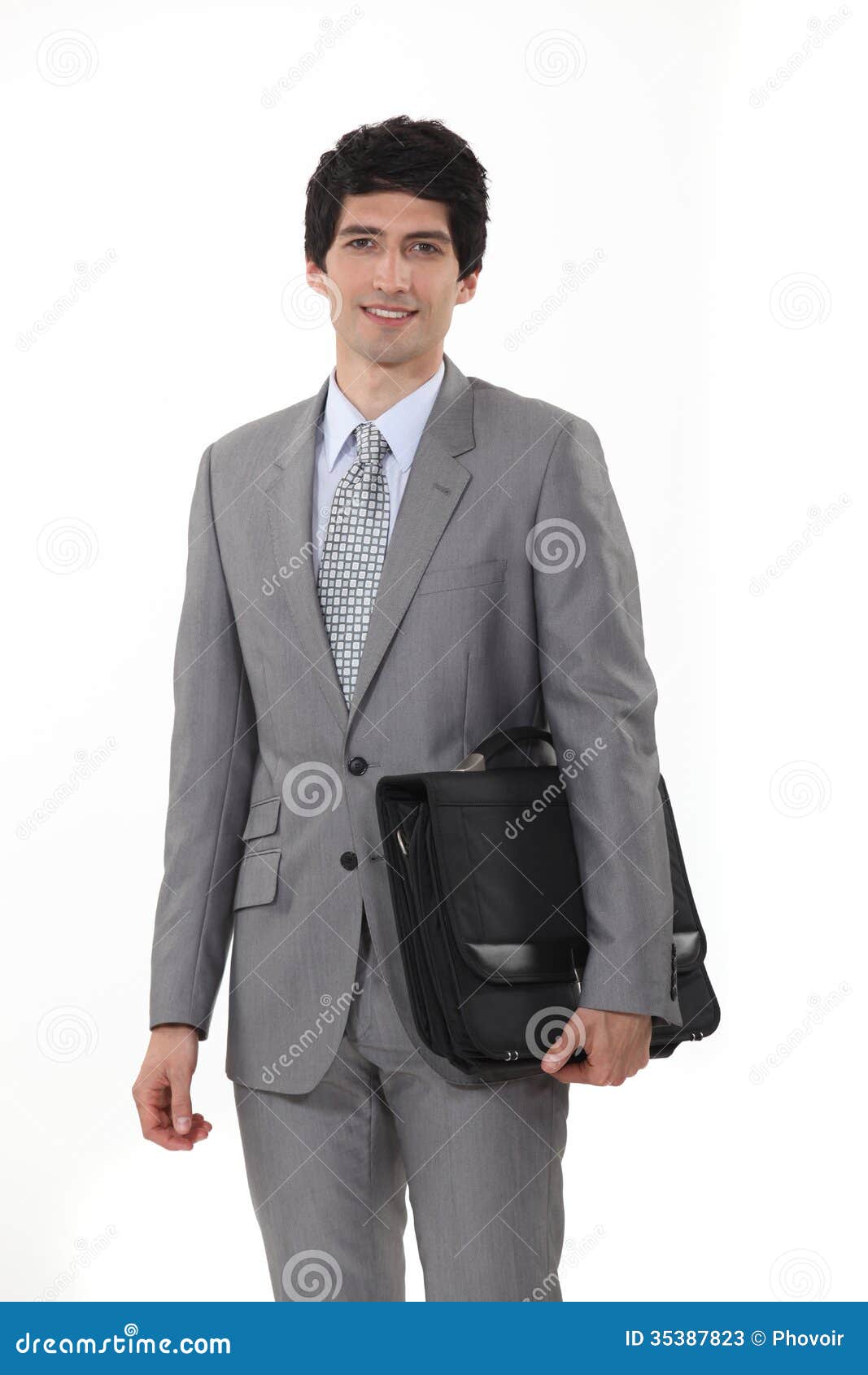 A Businessman Carrying Briefcase. Stock Image - Image of formal ...