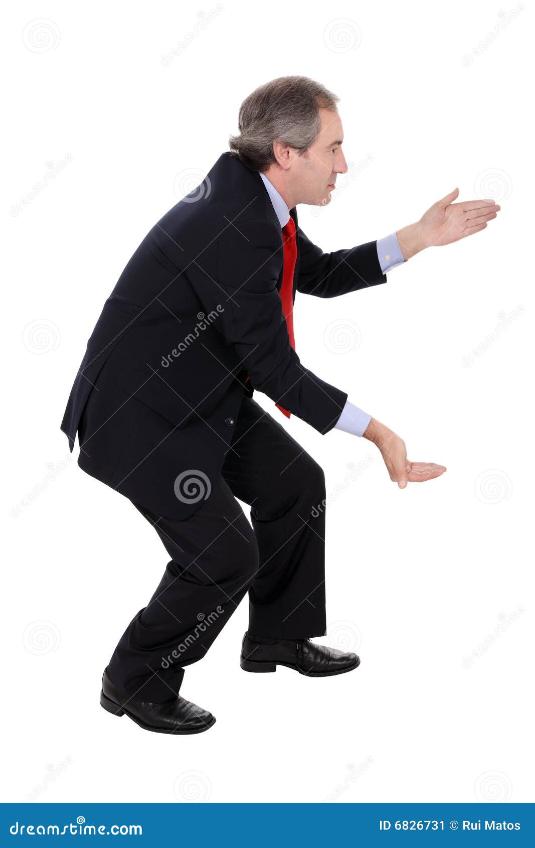 Businessman Carrying Something Stock Image - Image of isolated ...