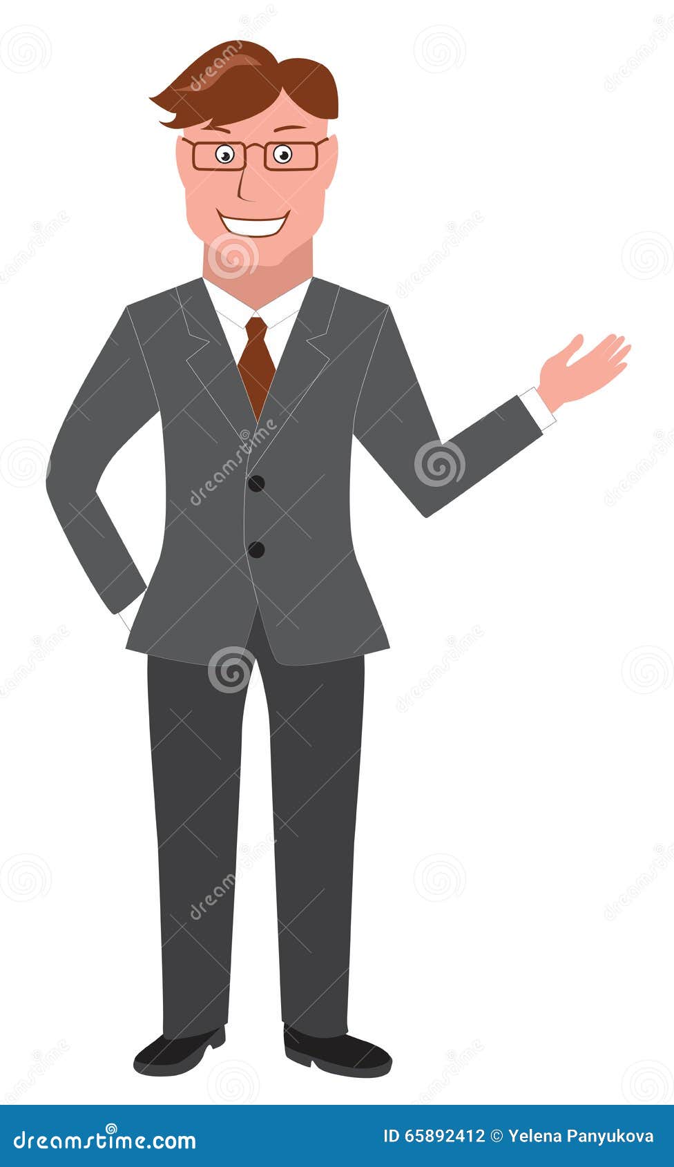 Businessman stock vector. Illustration of mascot, positive - 65892412 Businessman stock vector. Illustration of mascot, positive - 65892412