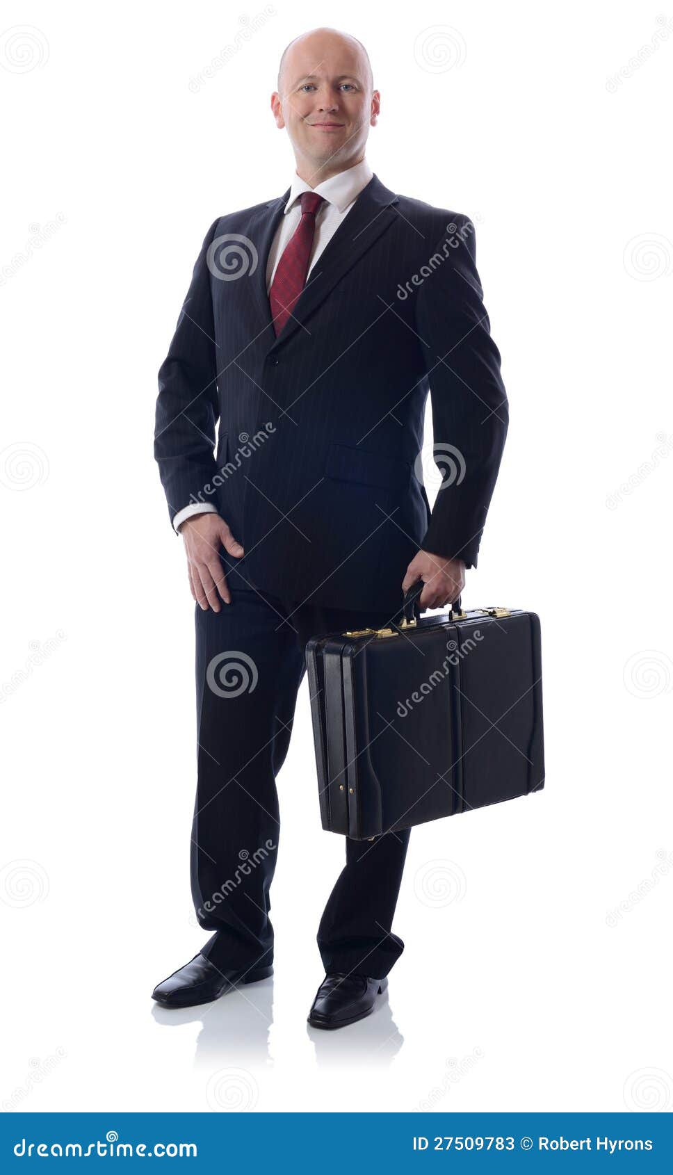 Businessman with case stock image. Image of confident - 27509783