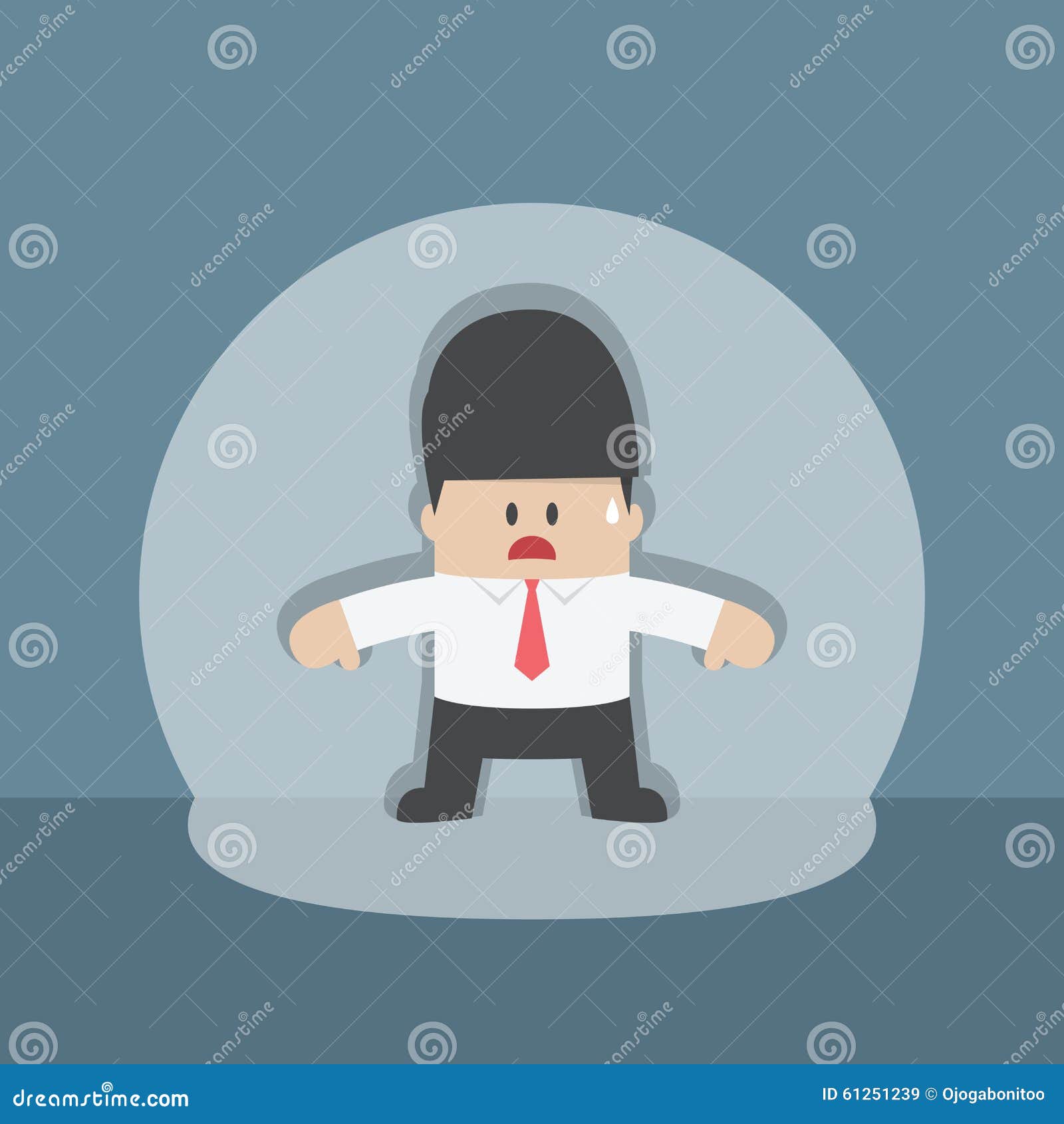 Businessman caught stock vector. Illustration of clothing - 61251239
