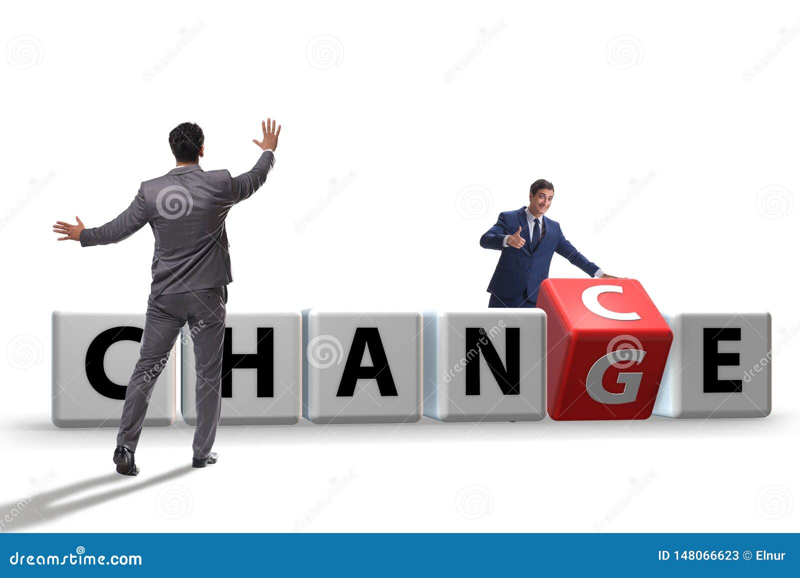 The Businessman in Change and Chance Concept Stock Image - Image of ...