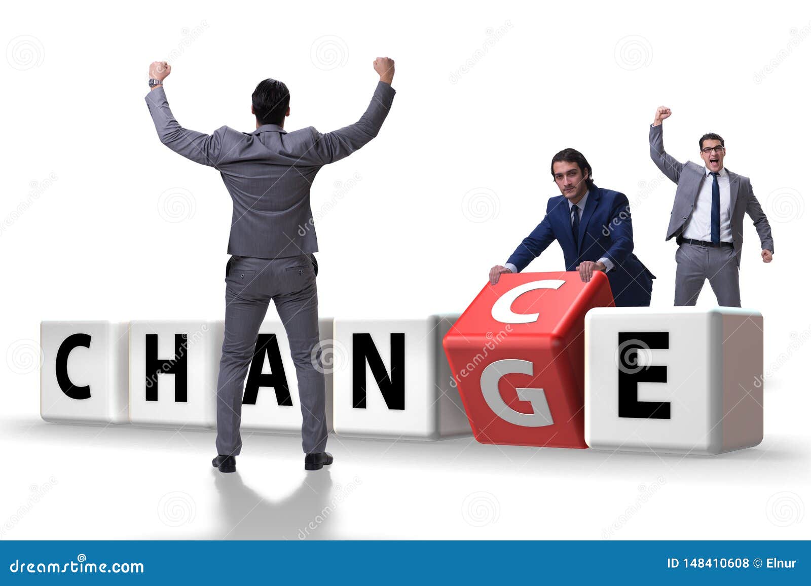 The Businessman in Change and Chance Concept Stock Photo - Image of ...