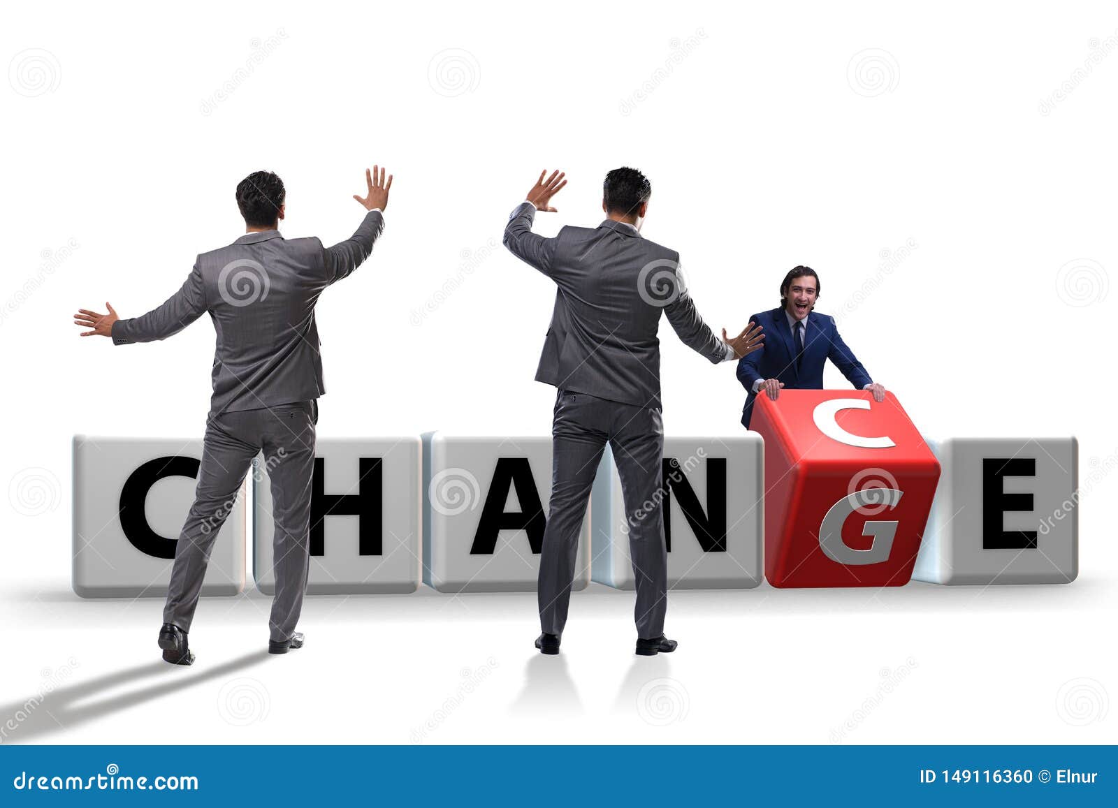 The Businessman in Change and Chance Concept Stock Photo - Image of ...