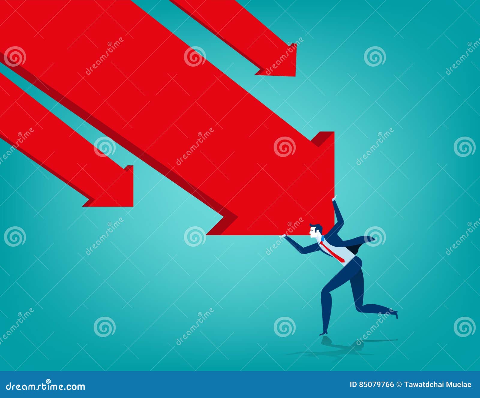 Businessman Changing Direction Stock Vector - Illustration of ...