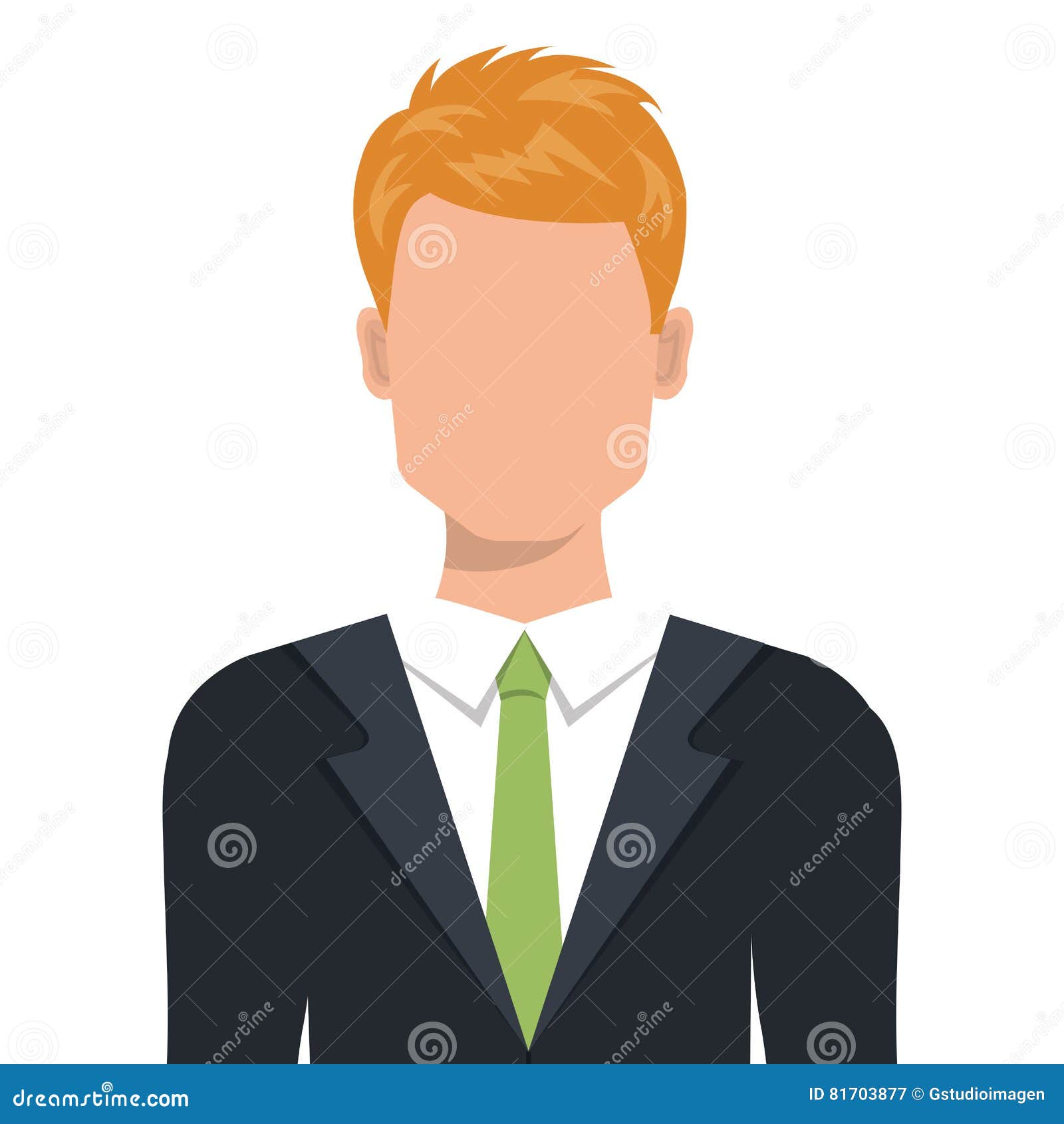 Businessman Character Avatar Isolated Stock Vector - Illustration of ...