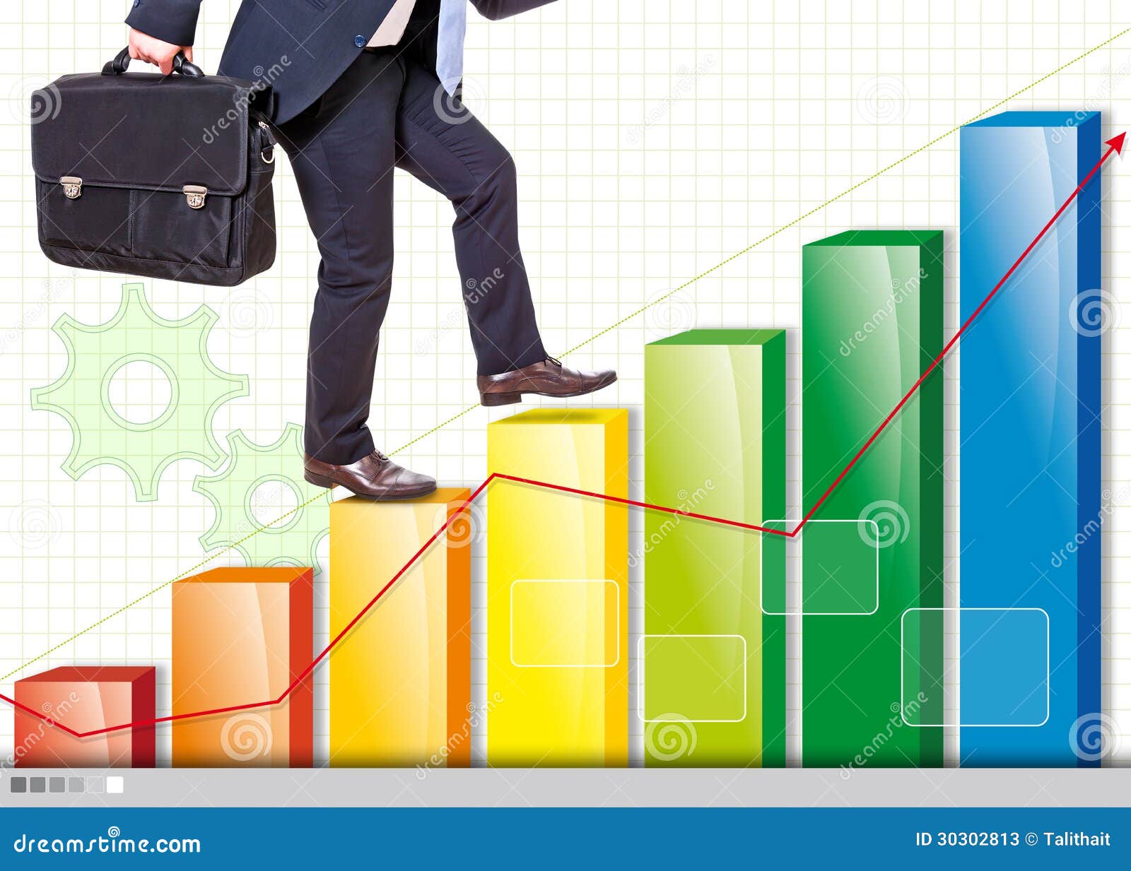 Rising company stock image. Image of elegant, ascent - 30302813