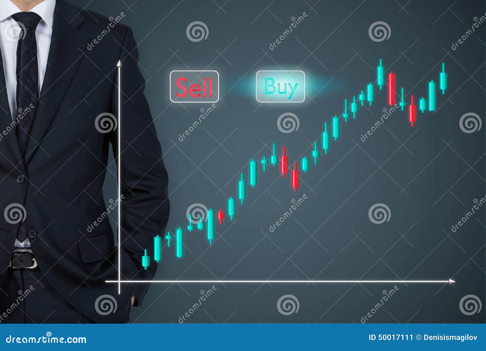 Businessman and chart stock image. Image of consulting - 50017111