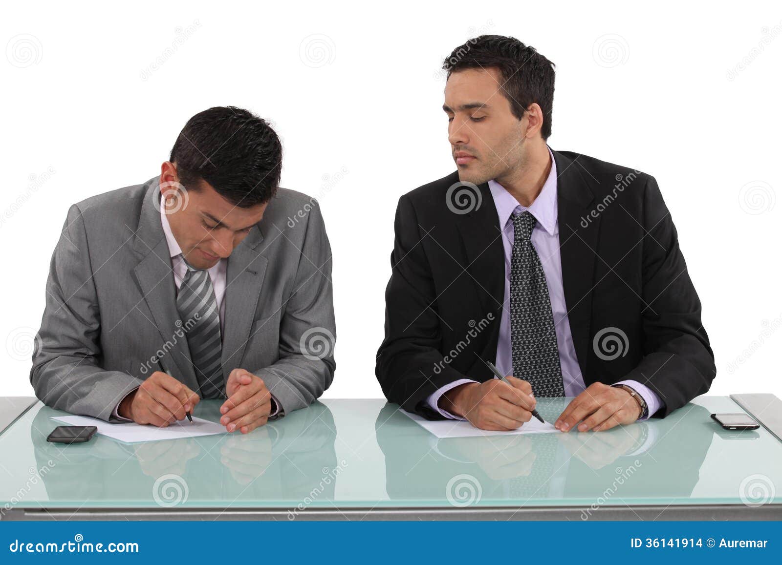Businessman Cheating in Exam Stock Photo - Image of homework, exam ...