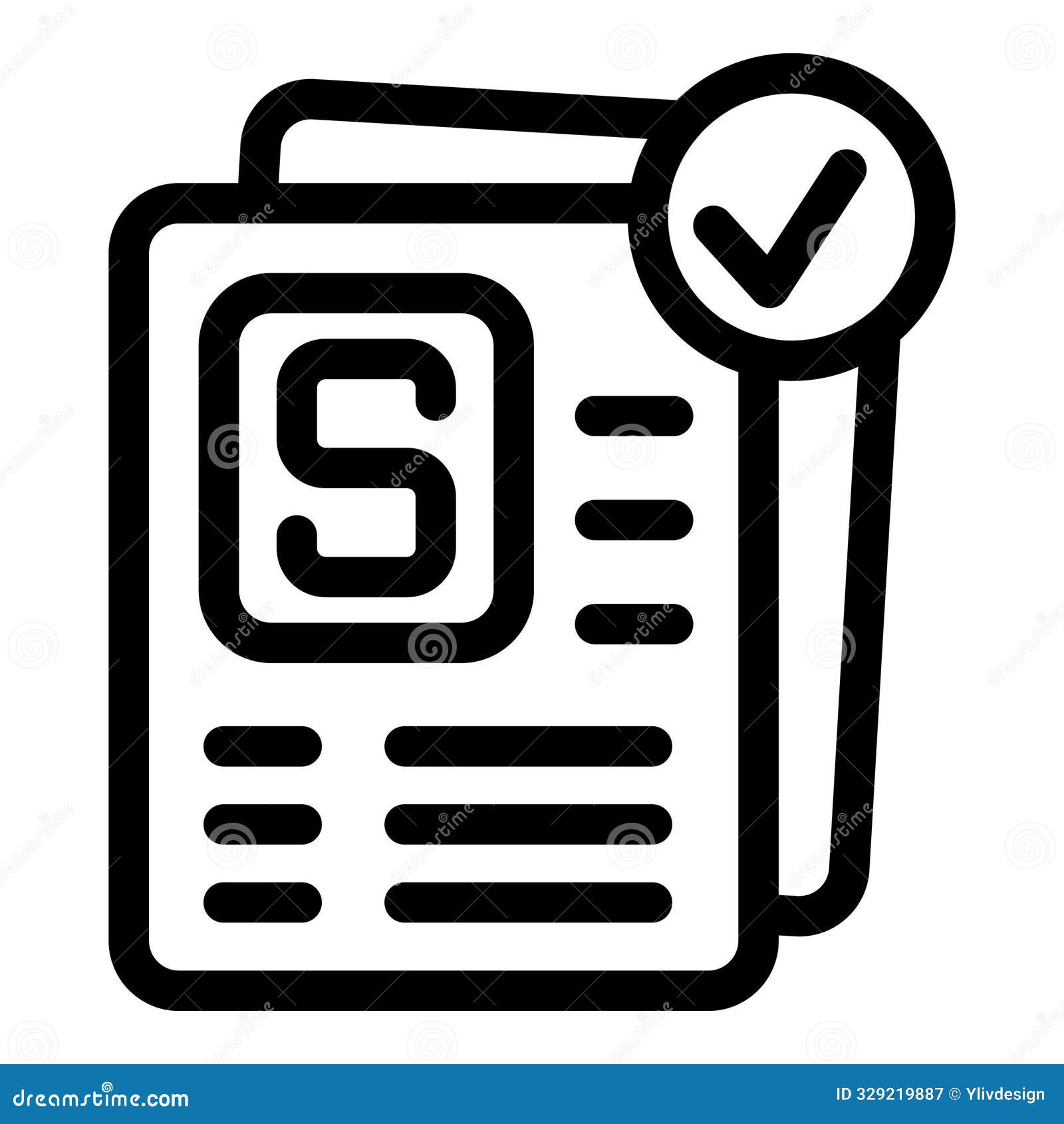 Businessman Checking Approved Documents with Check Mark Icon Stock ...