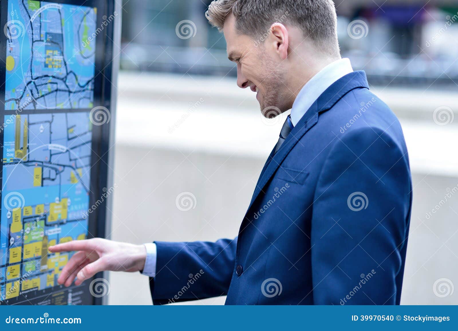 Businessman Checking a Bus Timetable Stock Photo - Image of career ...