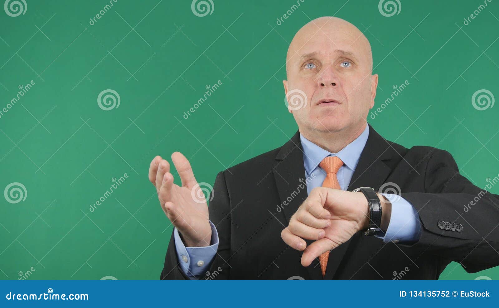 Businessman Checking Hand Watch Waiting a Late Meeting and Gesturing ... Businessman Checking Hand Watch Waiting a Late Meeting and Gesturing ...