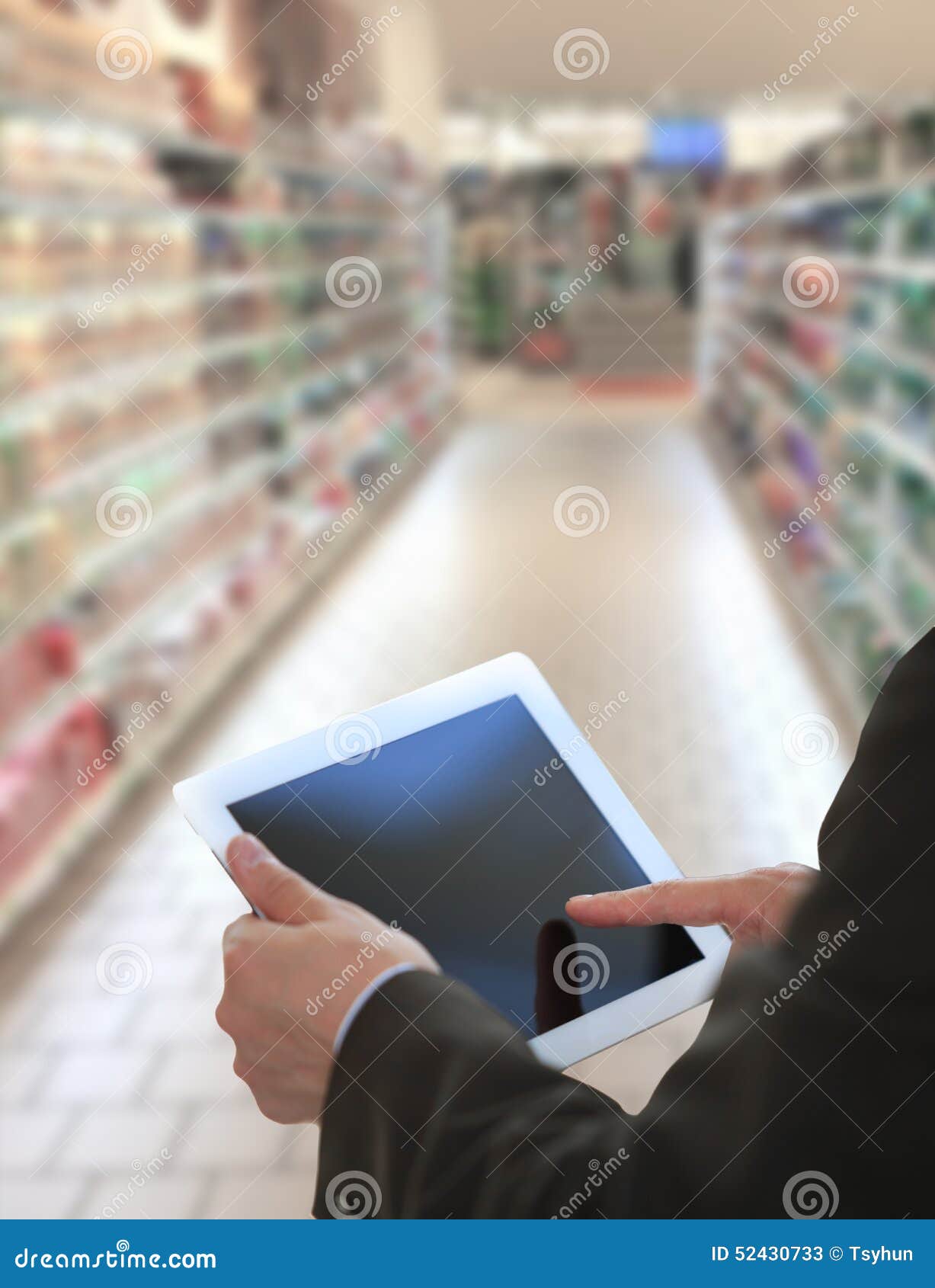 Businessman Checking Inventory Stock Image - Image of computer, consume ...