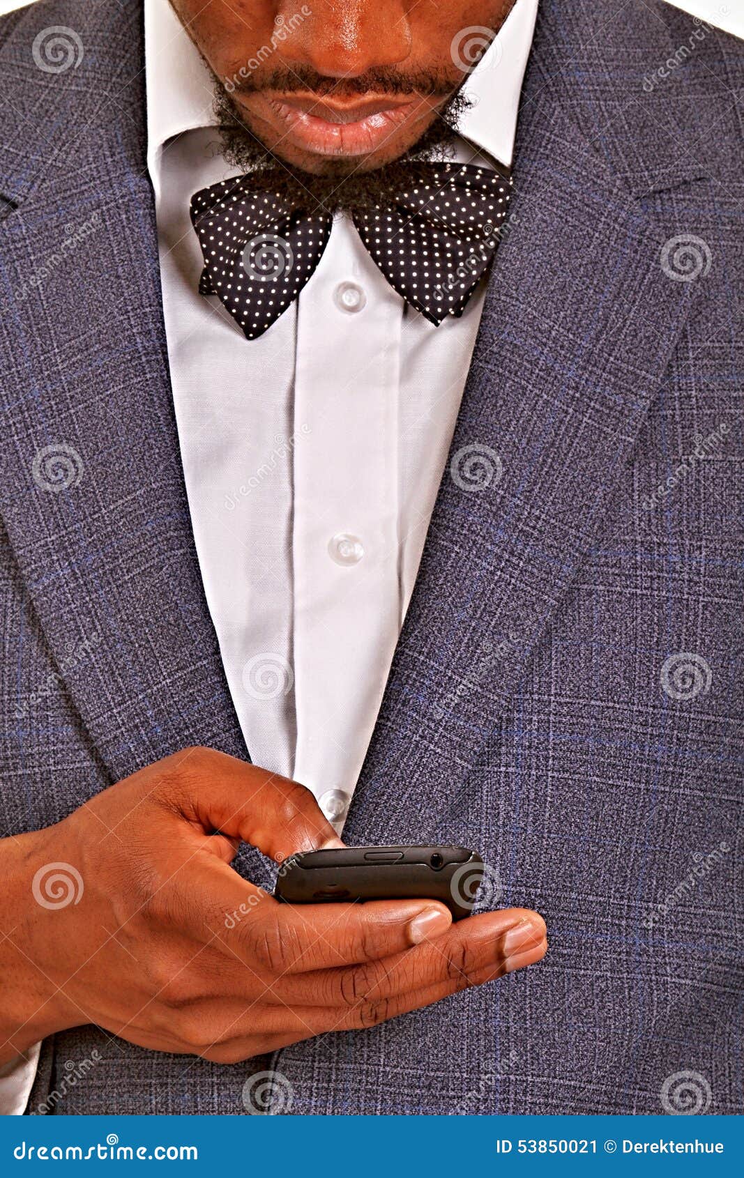 Businessman Checking the Mobile Stock Image - Image of closeup ...
