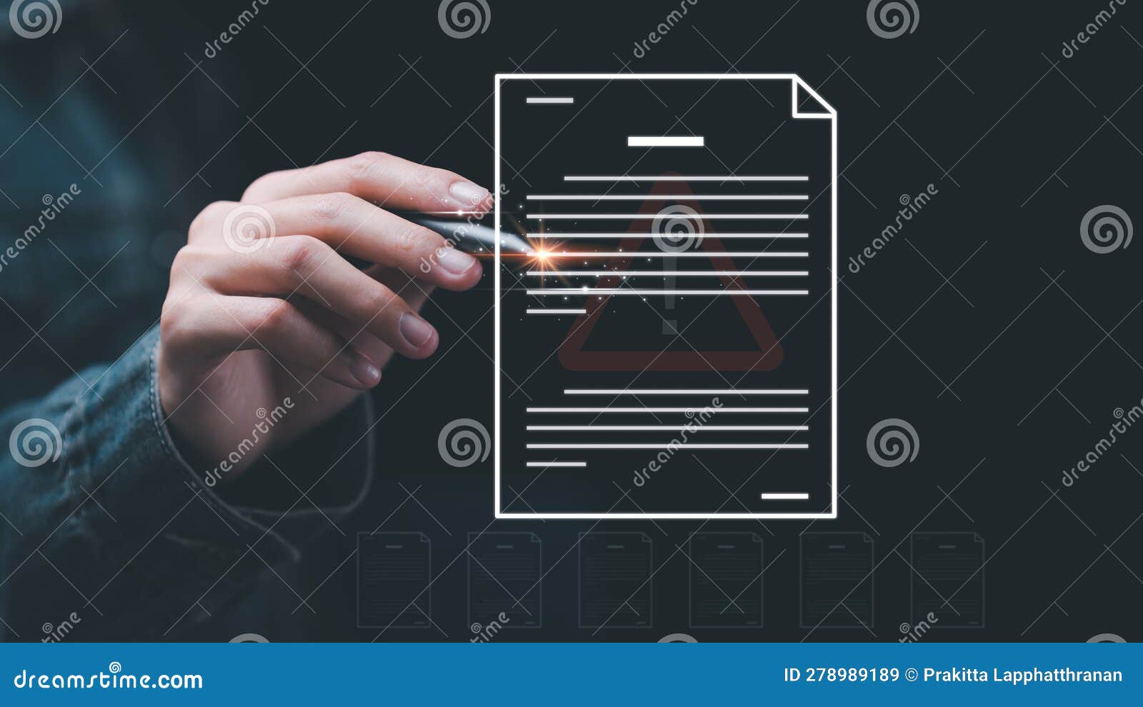 Businessman Checking the Steps through Document with a List of ...