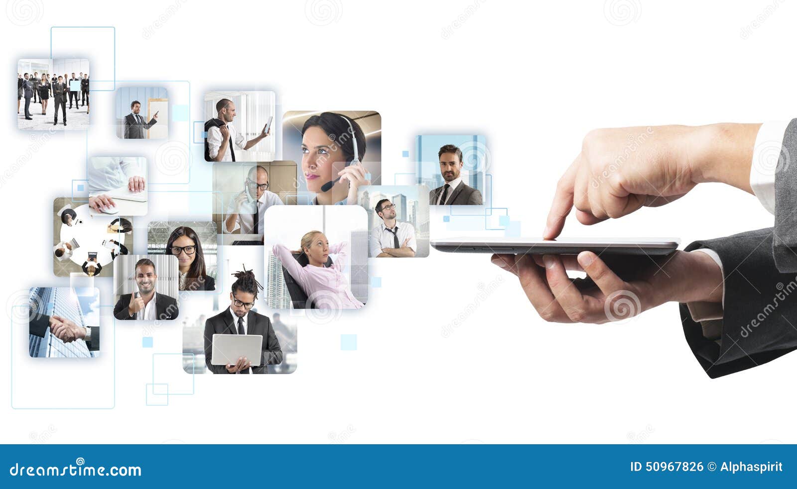 Businessman checking team stock photo. Image of concept - 50967826