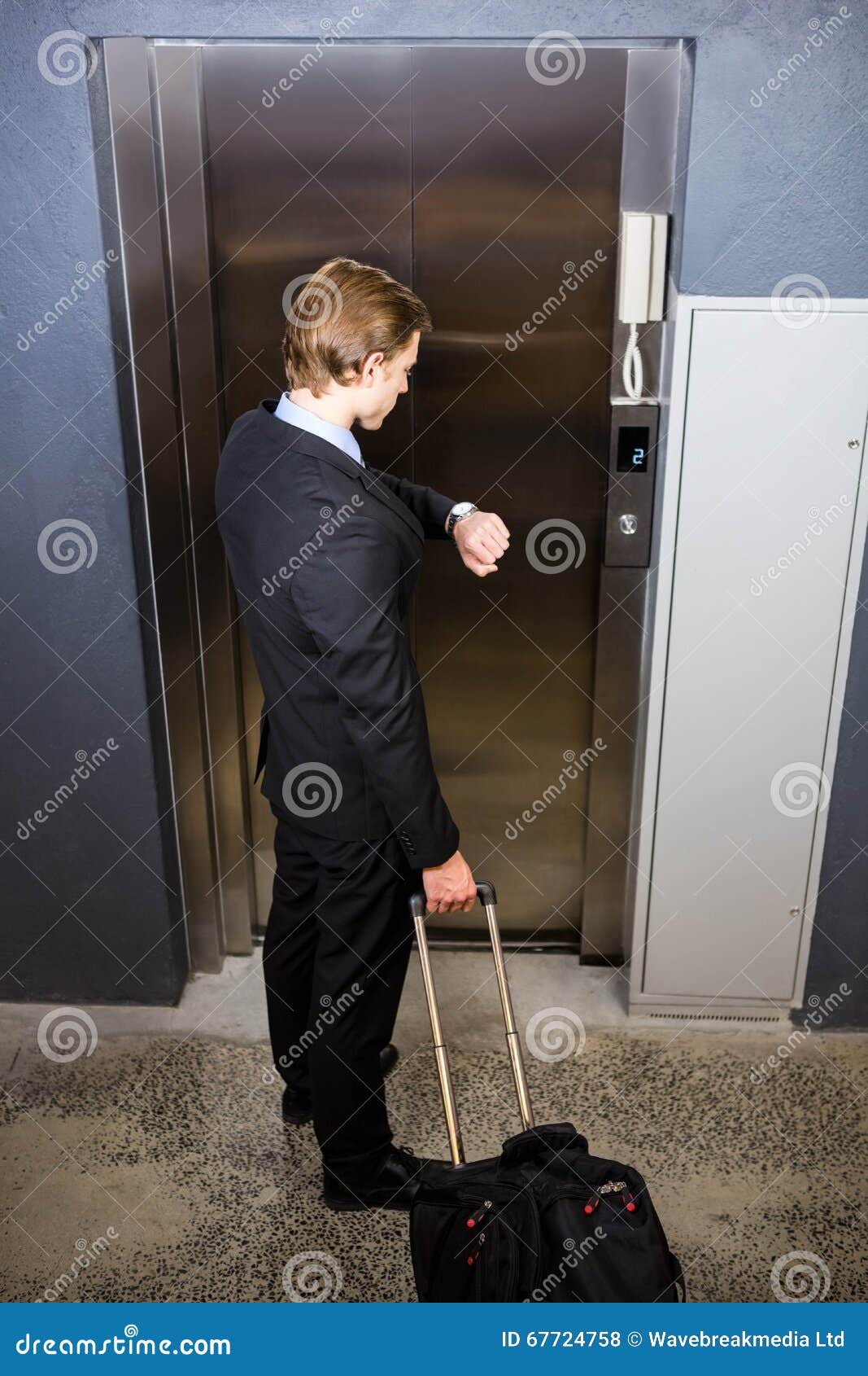 Elevator Time Machine Going To The Future Royalty-Free Stock ...