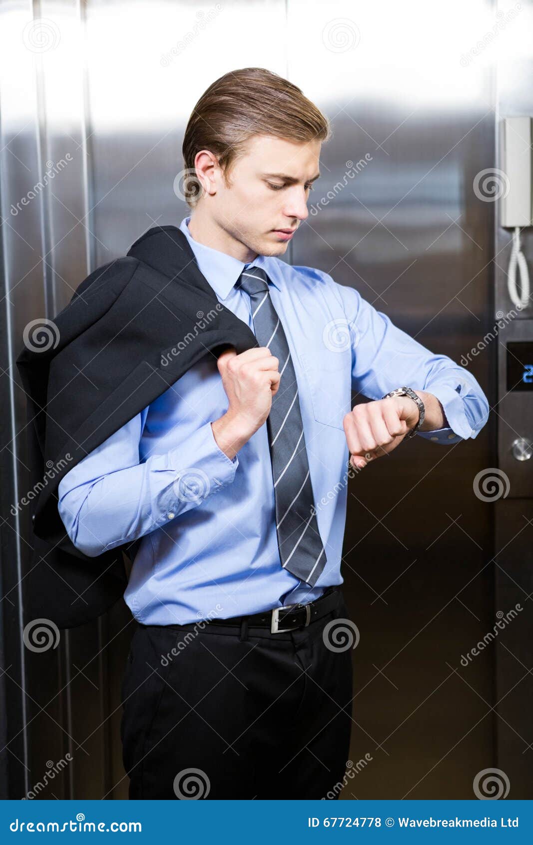 Elevator Time Machine Going To The Future Royalty-Free Stock ...