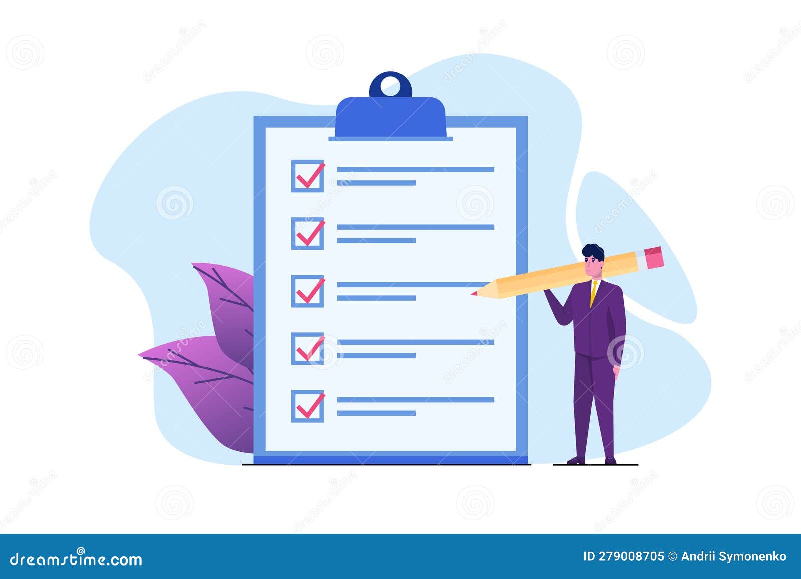 Businessman Checklist Concept. Checking Business Task Success Stock ...