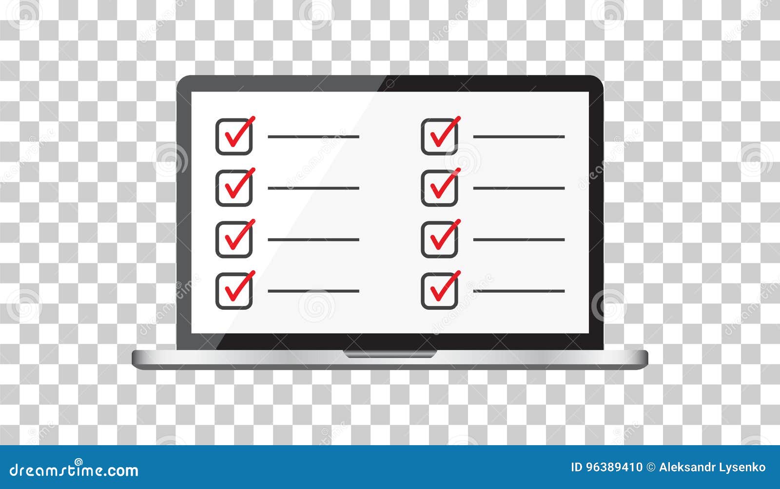 Businessman Checklist with Notebook. Check List Icon Flat Vector Stock ...