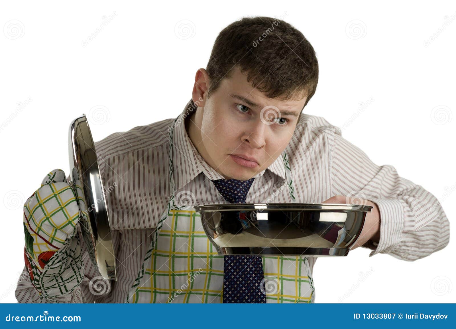 Businessman Chef Smelling Food in the Pan Stock Image - Image of nose ...