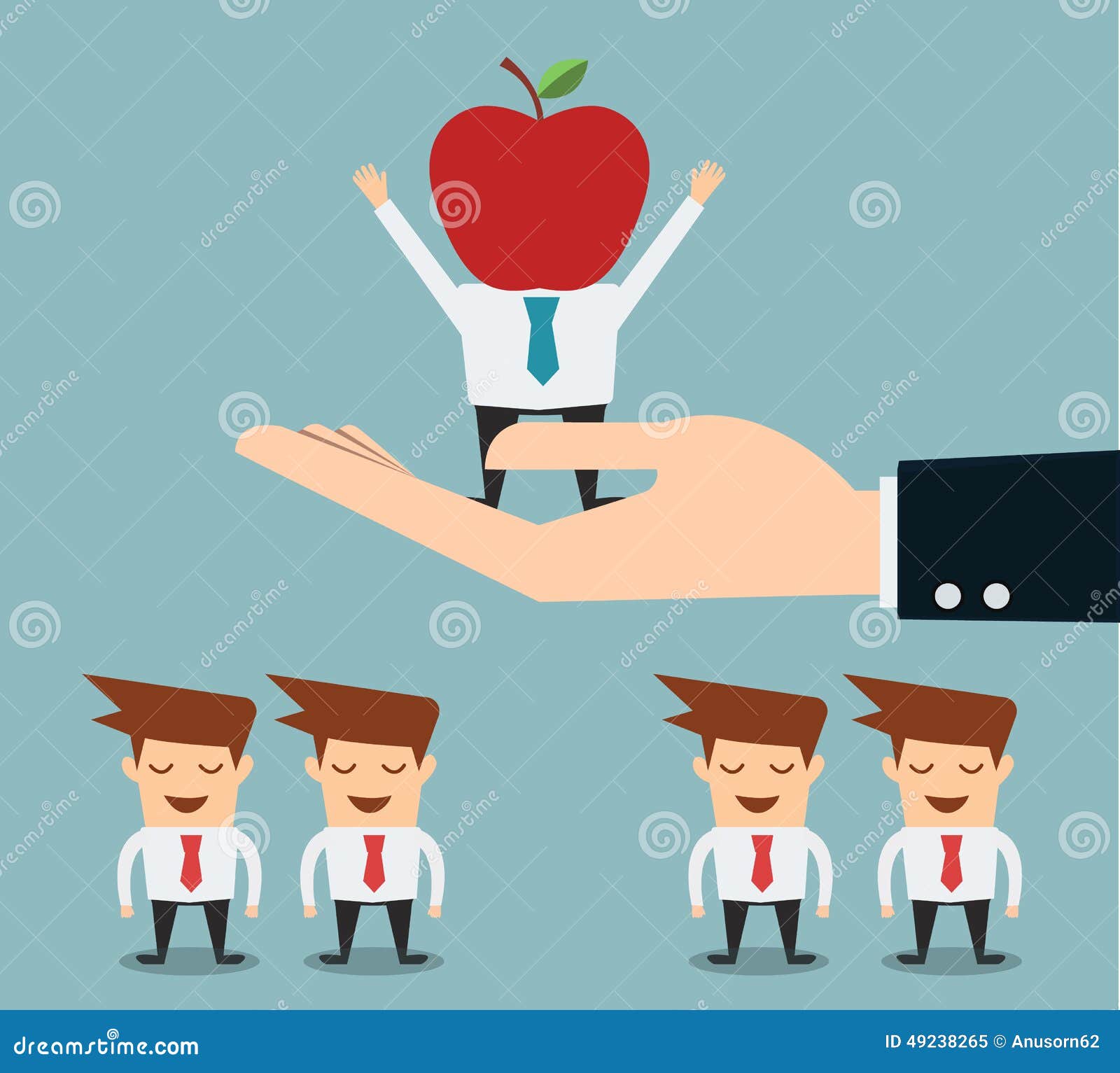 Businessman Choosing a Knowledge People Worker Stock Vector ...