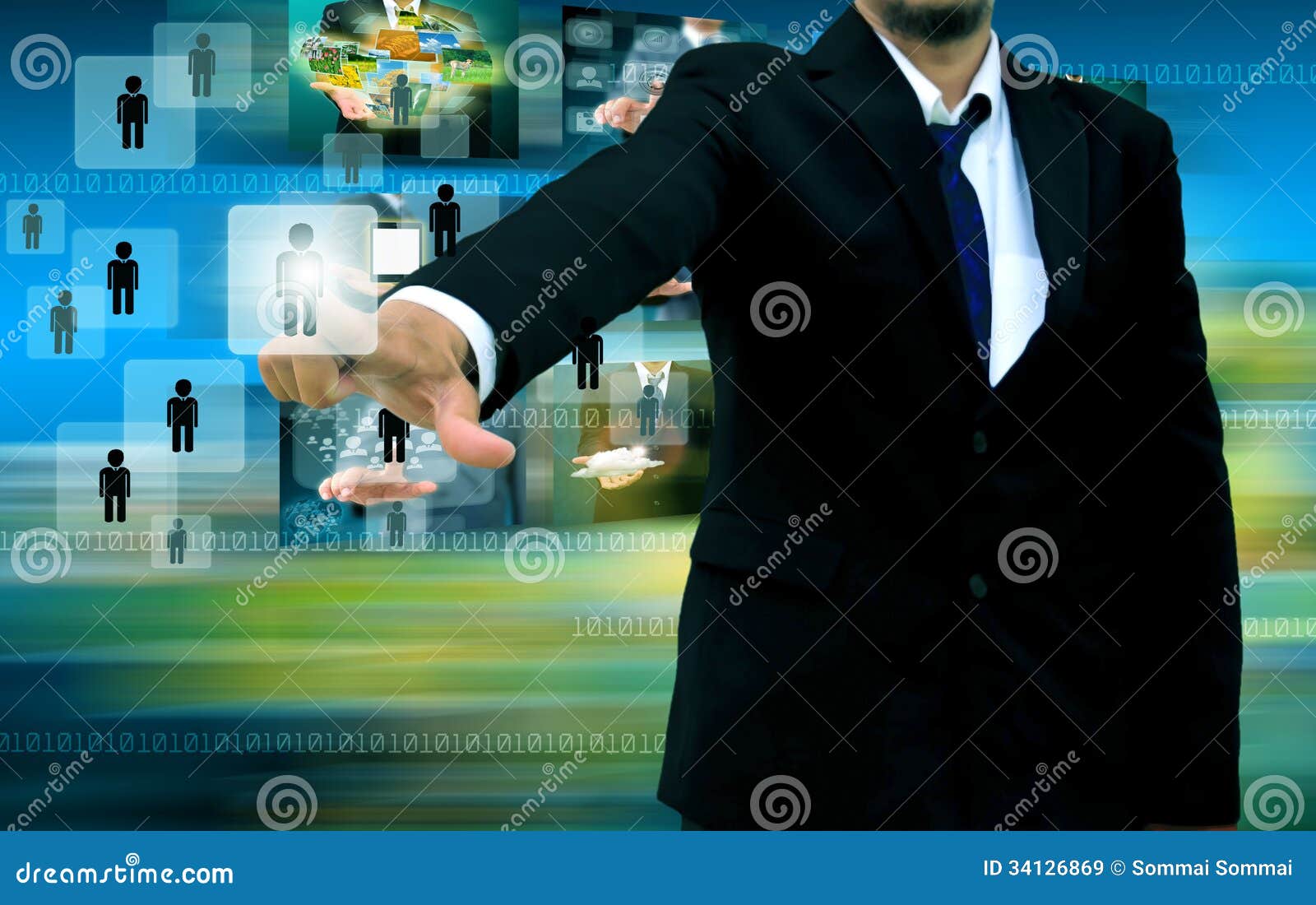 Businessman Choosing Person Stock Image - Image of inspection ...