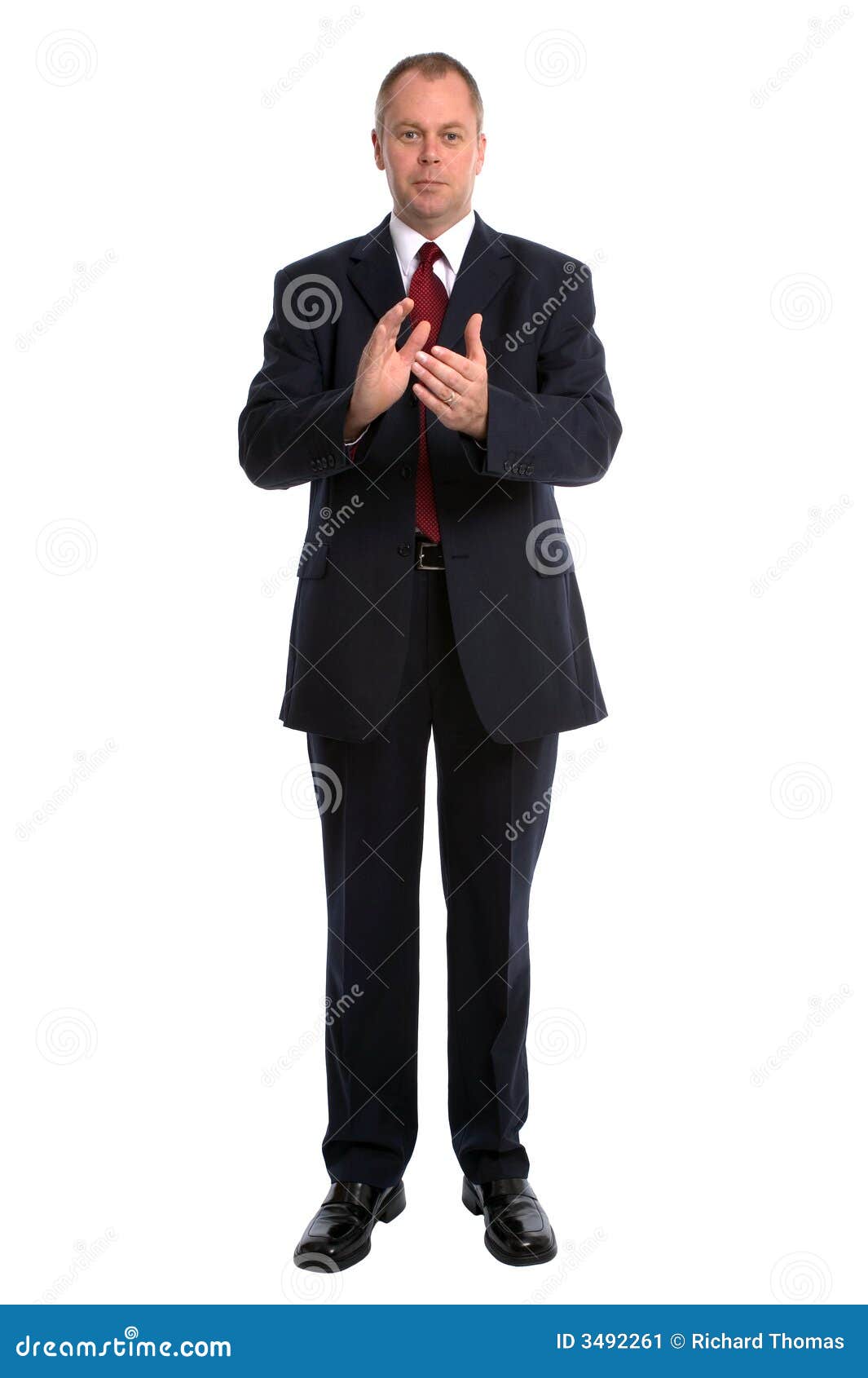Businessman clapping stock image. Image of hand, incentive - 3492261