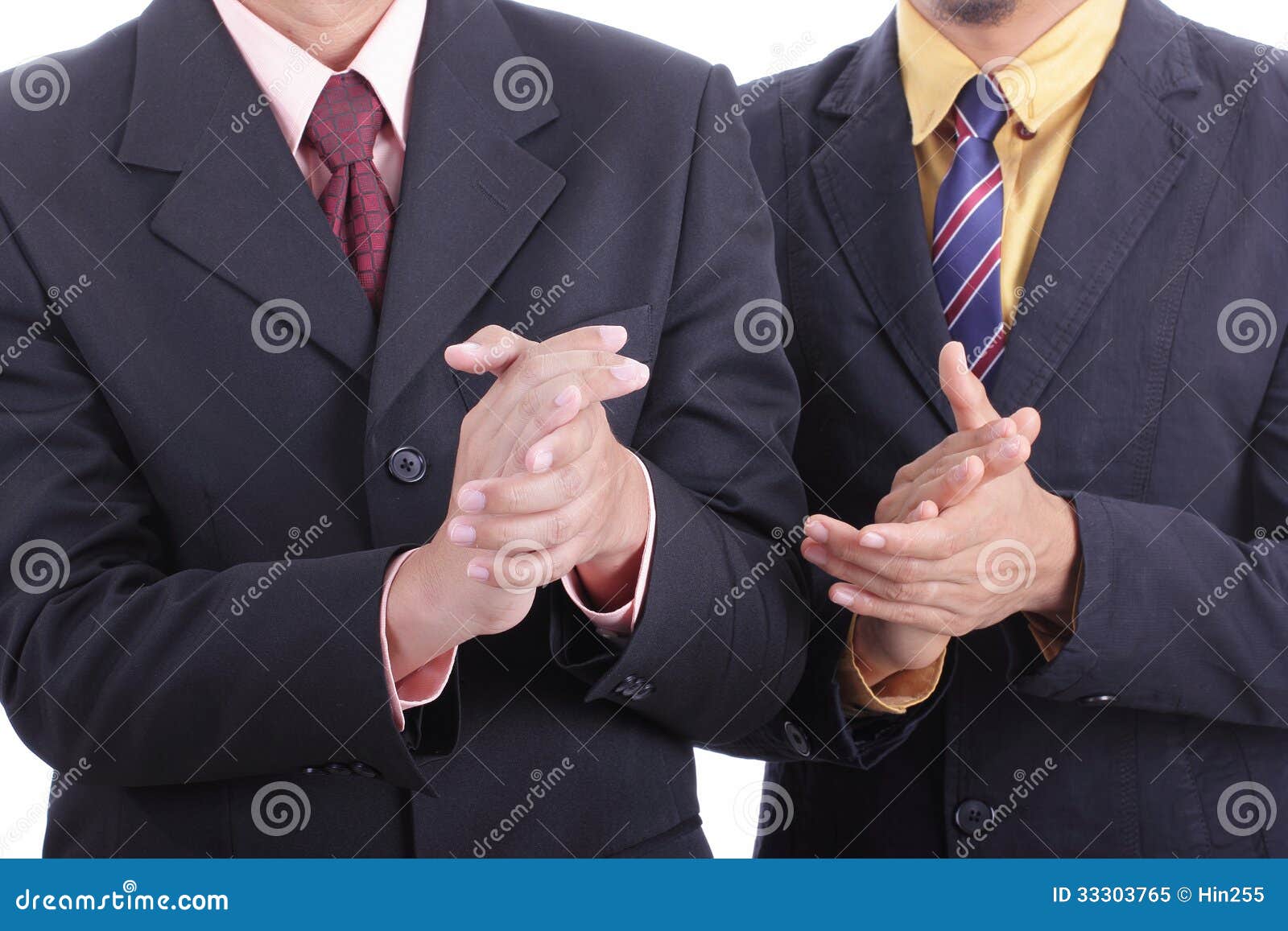 Businessman Clapping Hands for Welcome and Congratulation for ...