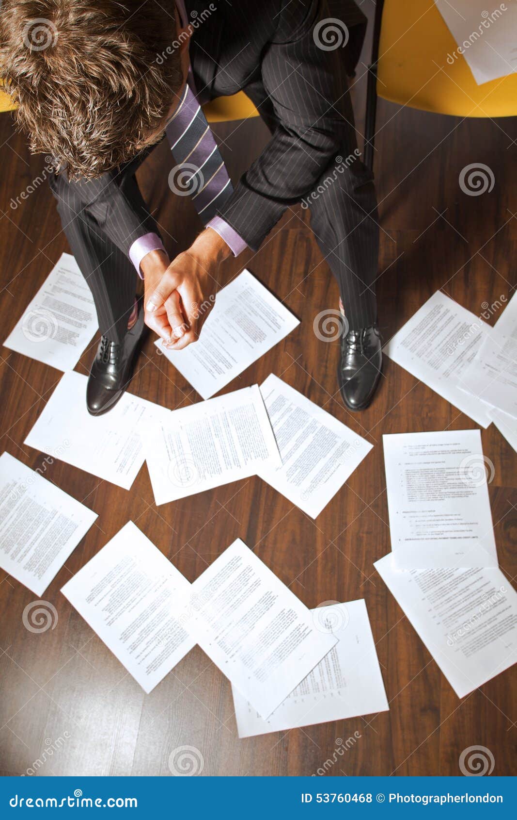 Scattered Papers On The Floor