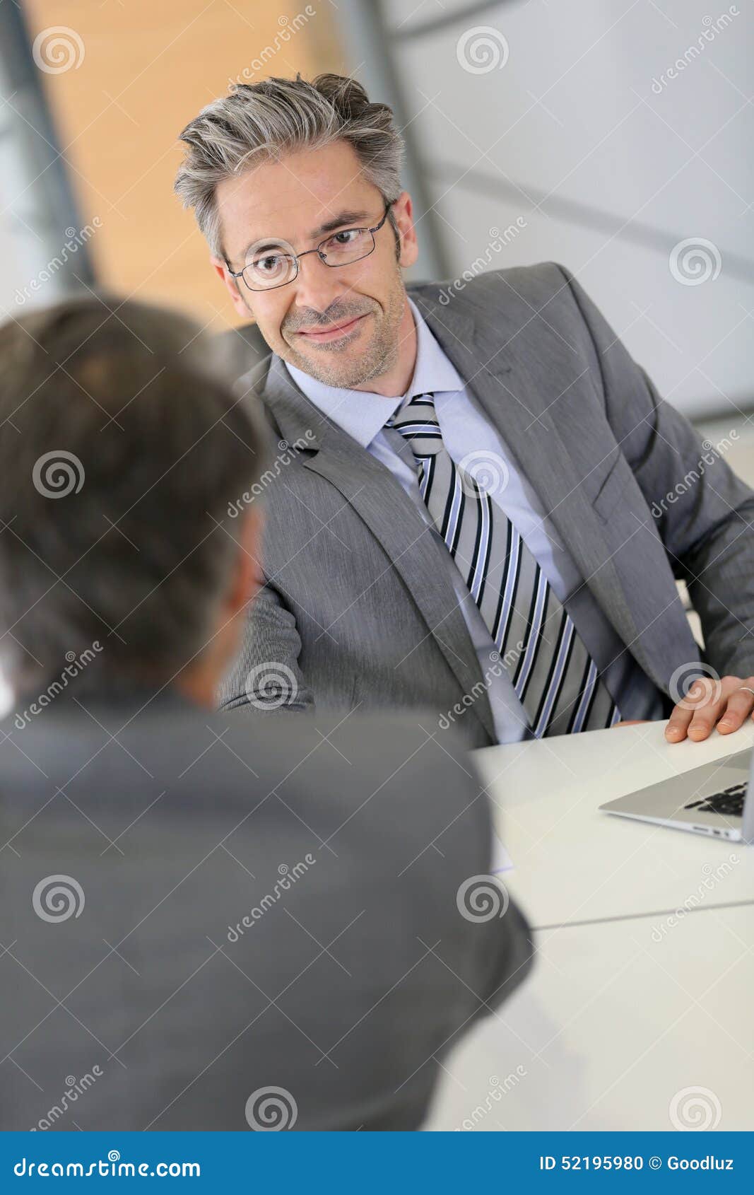 Businessman and Client Handshaking Stock Photo - Image of hiring ...