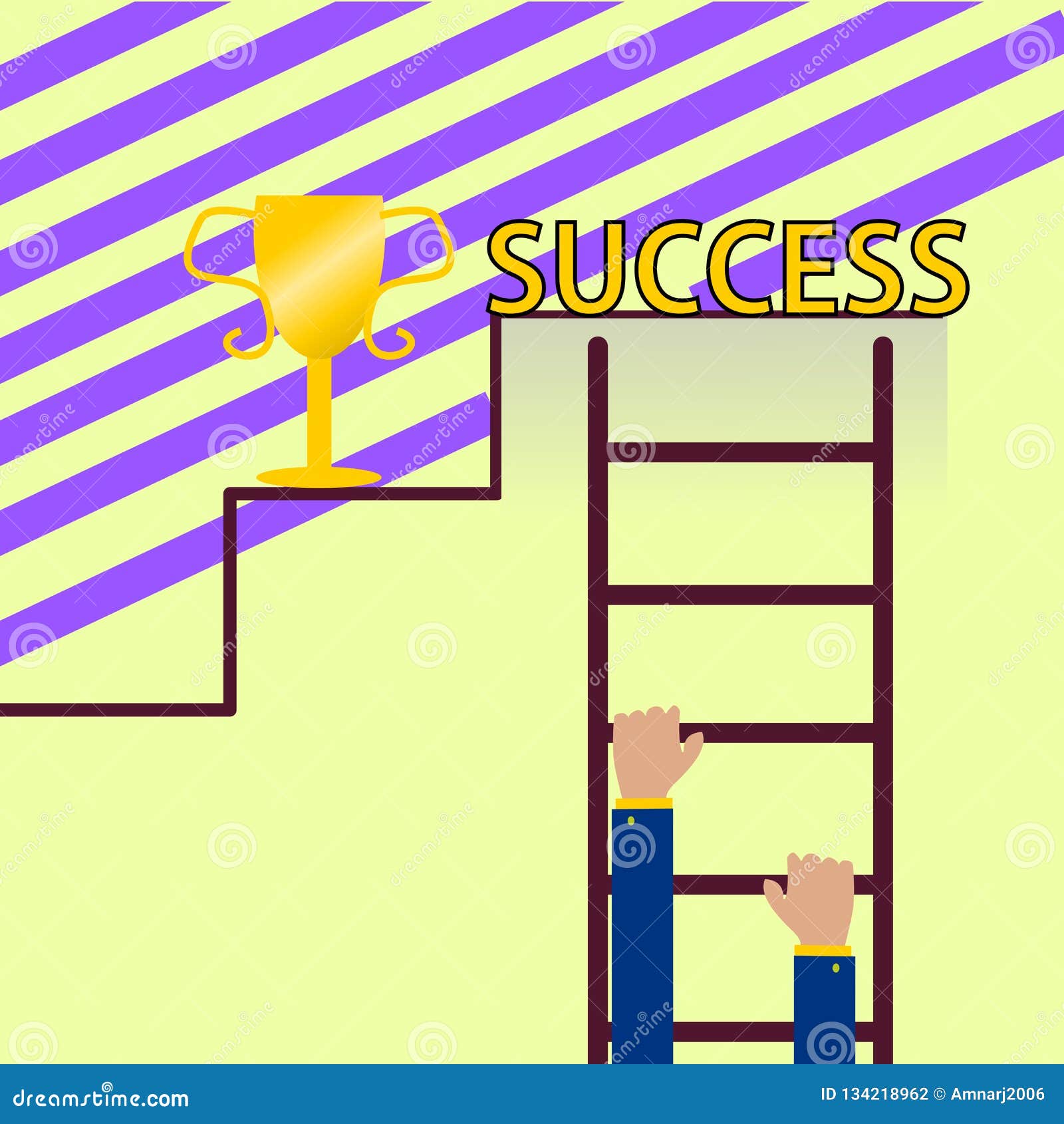 Businessman Climbing Stairs To Success Stock Illustration ... Businessman Climbing Stairs To Success Stock Illustration ...