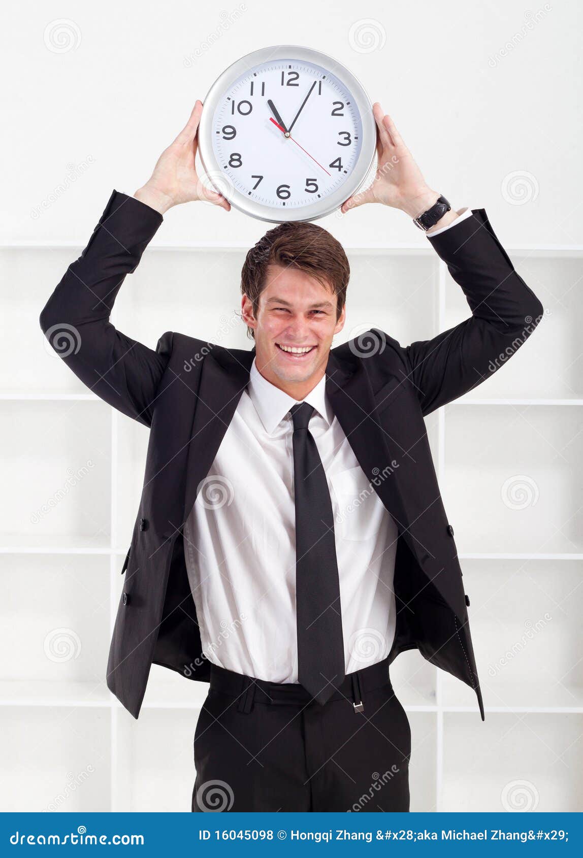 Businessman clock stock photo. Image of concept, businessman - 16045098