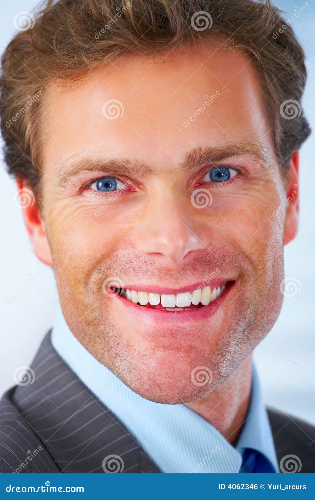 Businessman Closeup with a Smile Stock Photo - Image of business, close ...