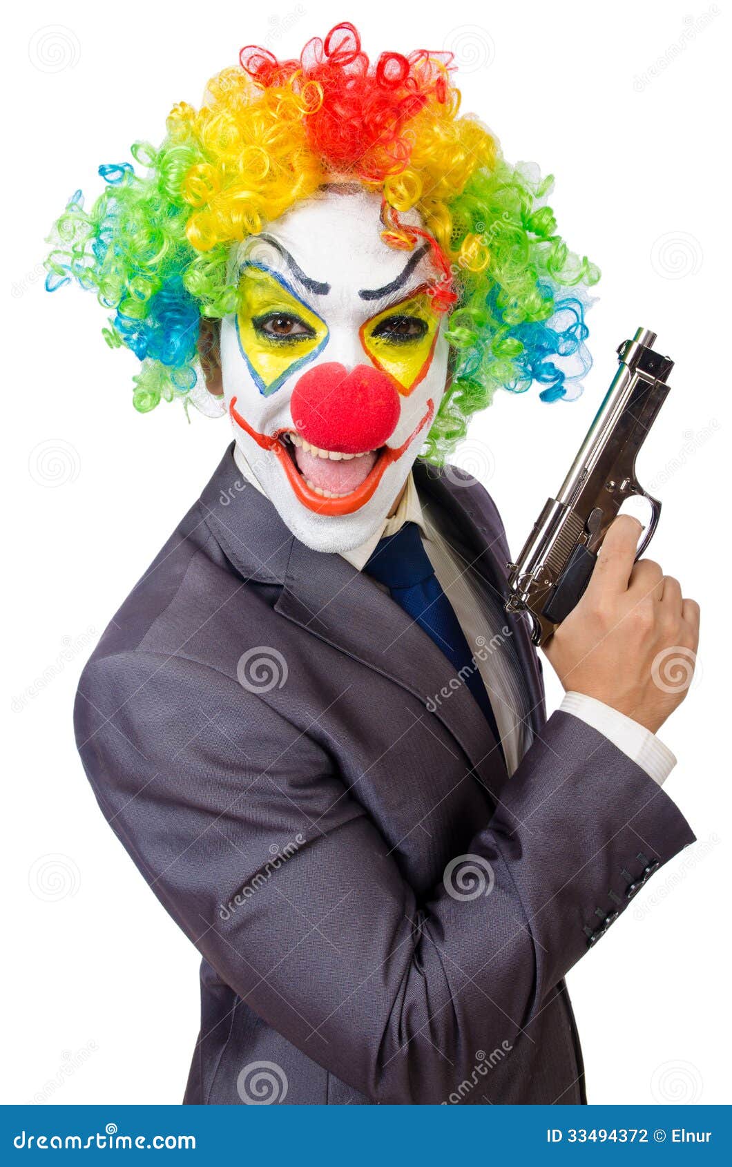 Businessman clown stock photo. Image of holiday, circus - 33494372