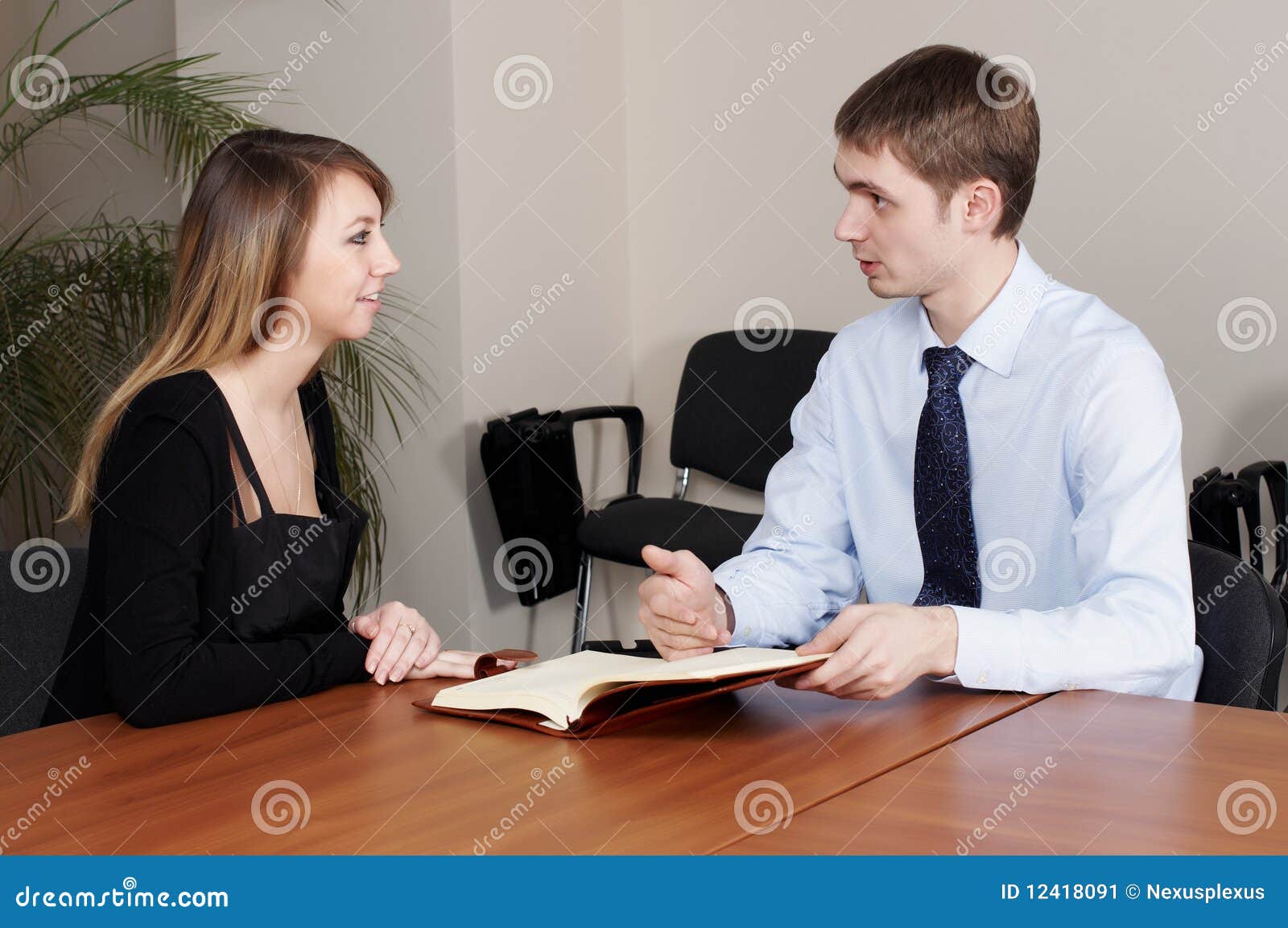 The Businessman with the Colleague Stock Image - Image of professional ...