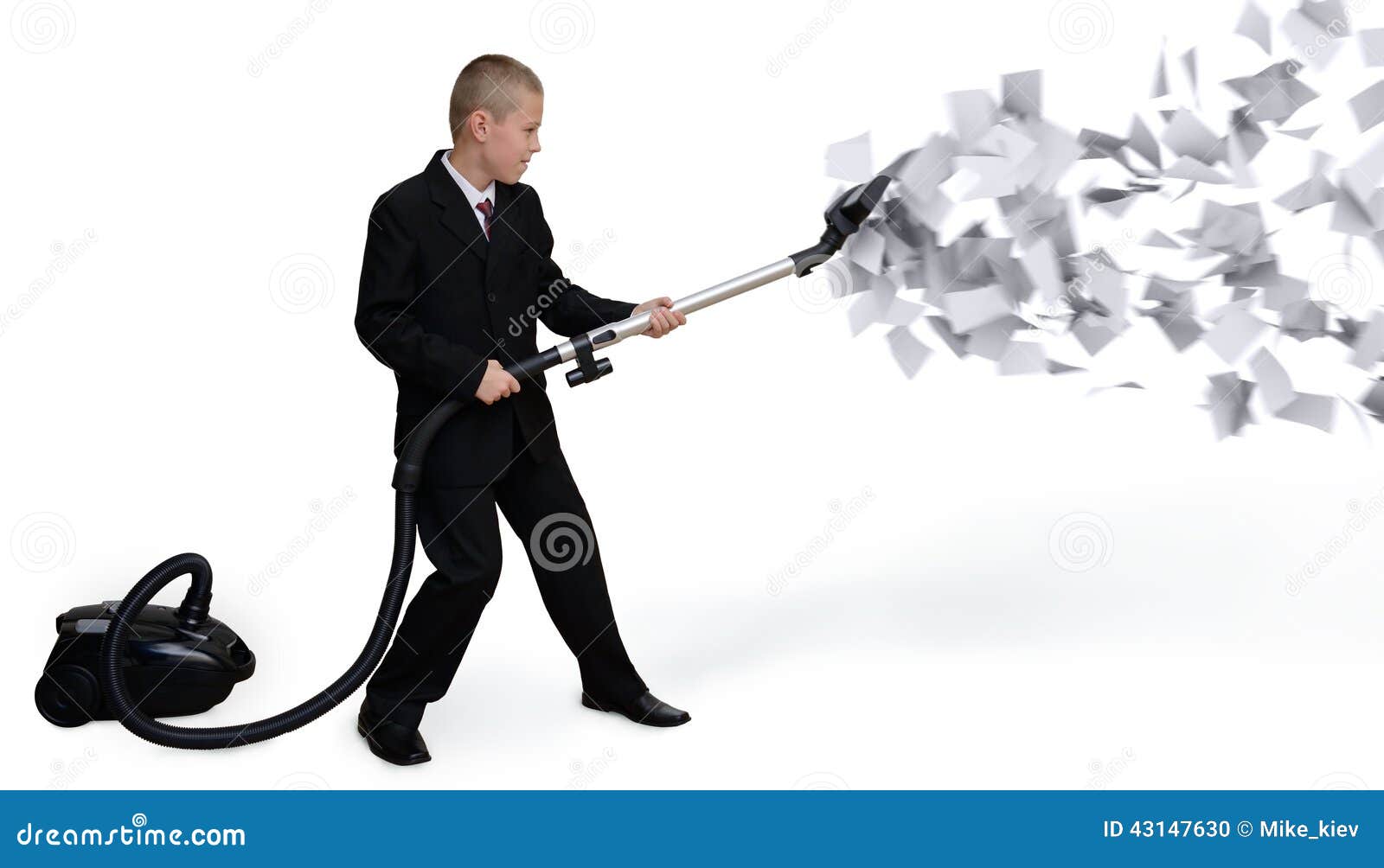 Businessman Collects Paper Documents Stock Photo - Image of bureaucracy ...
