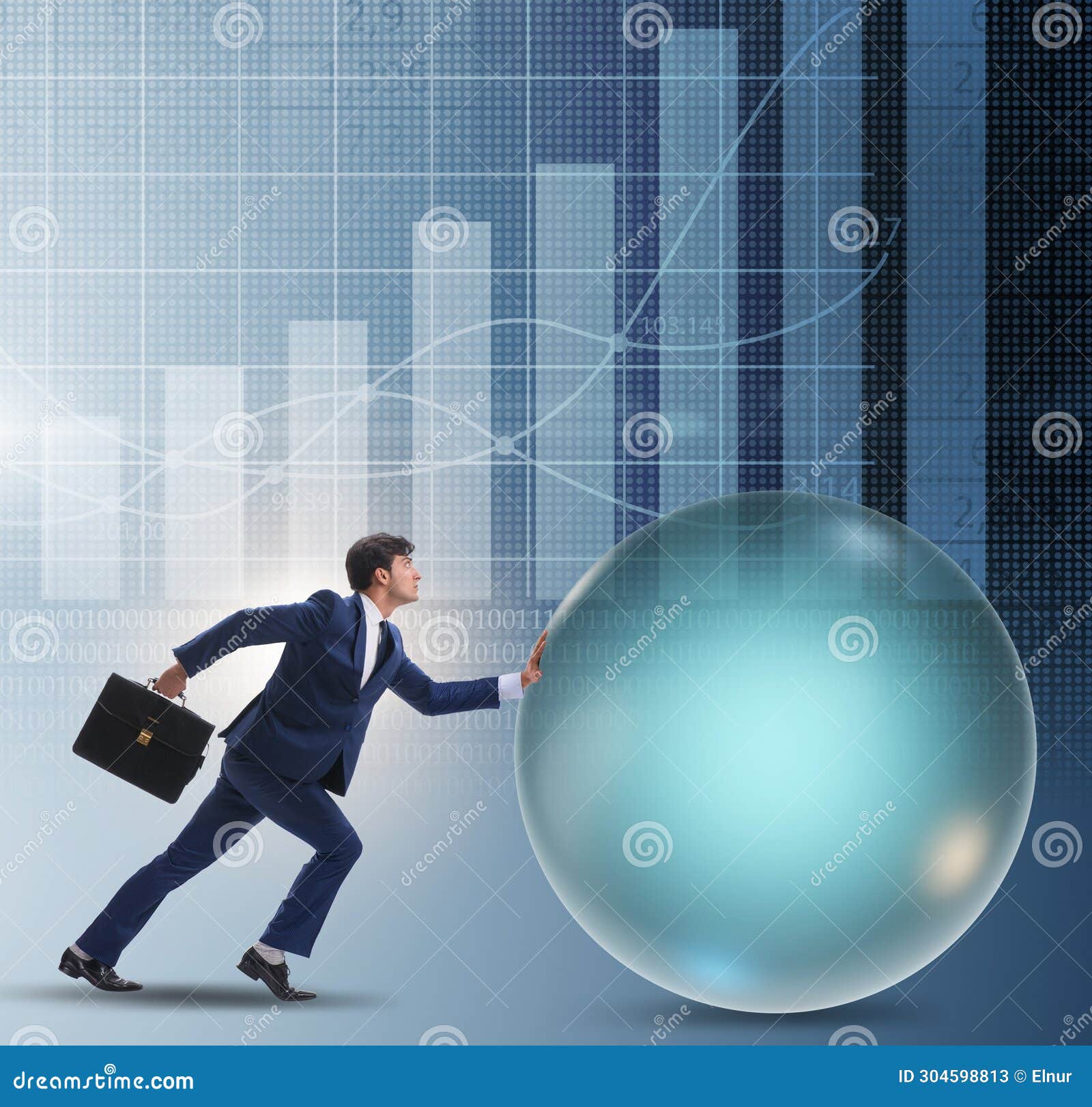 Businessman in Competition Rivalry Concept Beating Rivals Stock Image ...