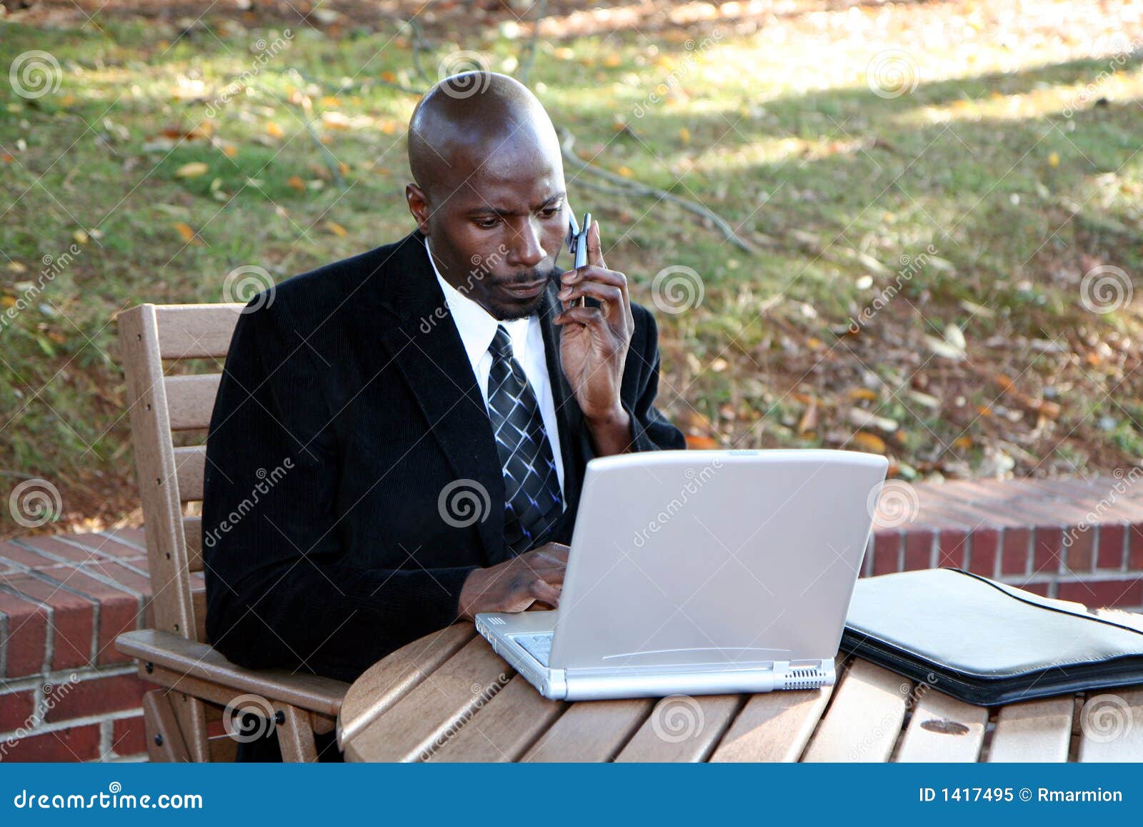 Businessman on Computer stock image. Image of smile, businesspeople ...
