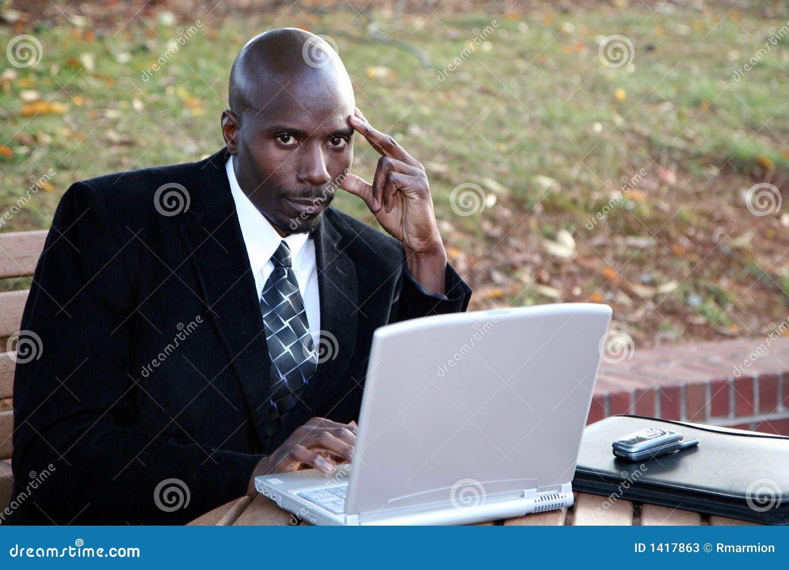 Businessman on Computer stock image. Image of school, college - 1417863