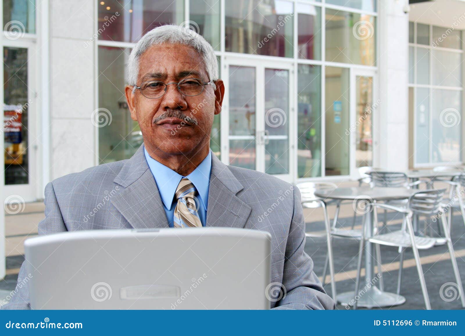 Businessman on Computer stock photo. Image of internet - 5112696