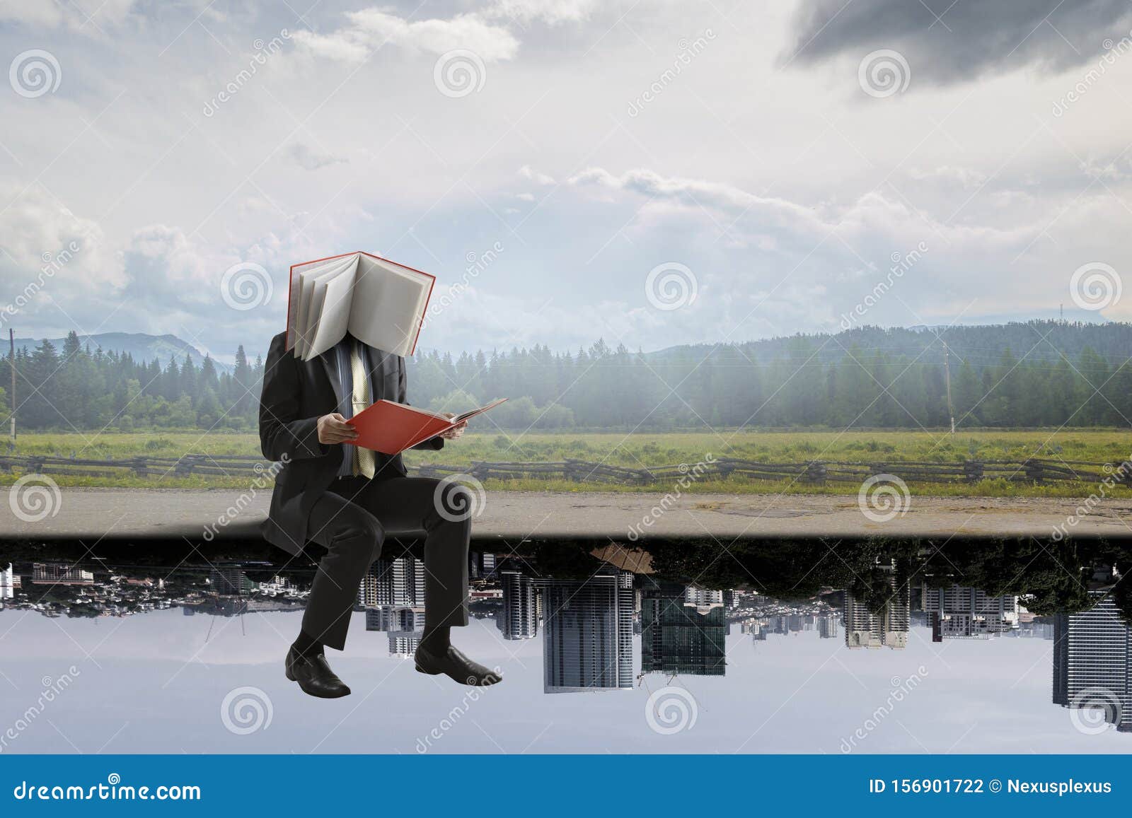 Businessman with Computer Head. Business Efficiency Concept. Stock ...