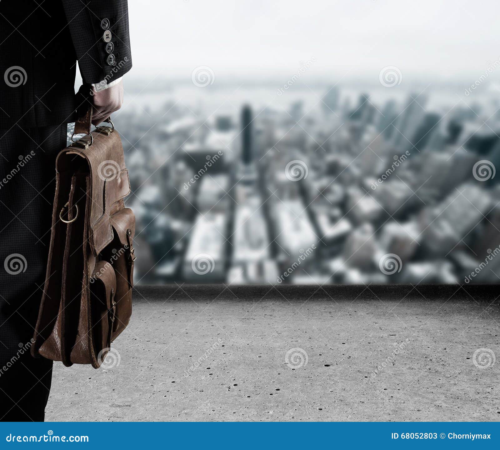 Businessman Concerned about the Uncertain Future Stock Image - Image of ...