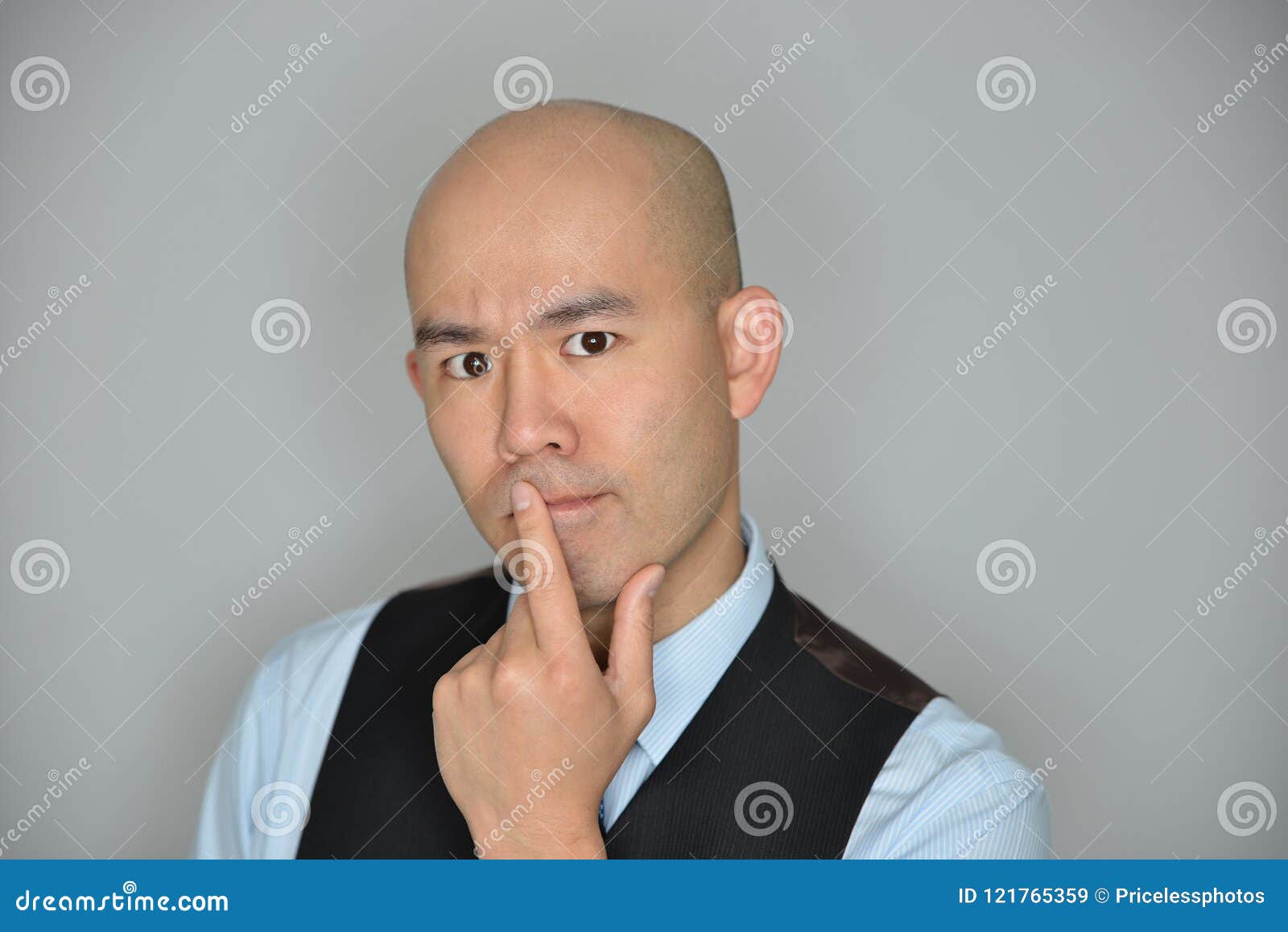 Businessman Confused Unsure Expression, Unexpected Hand Gesture Stock ...
