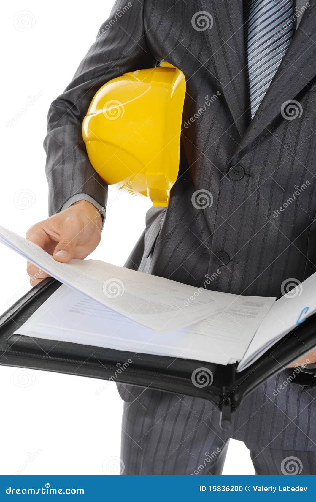 Businessman with Construction Helmet Stock Photo - Image of contractor ...