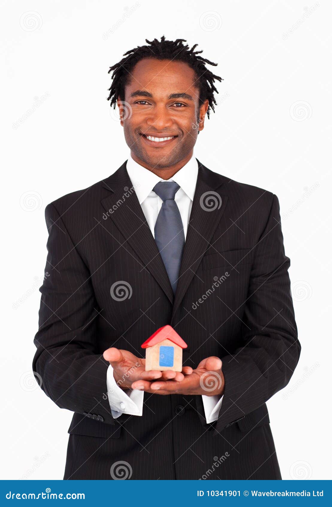 Businessman with Constructions of House Stock Image - Image of estate ...
